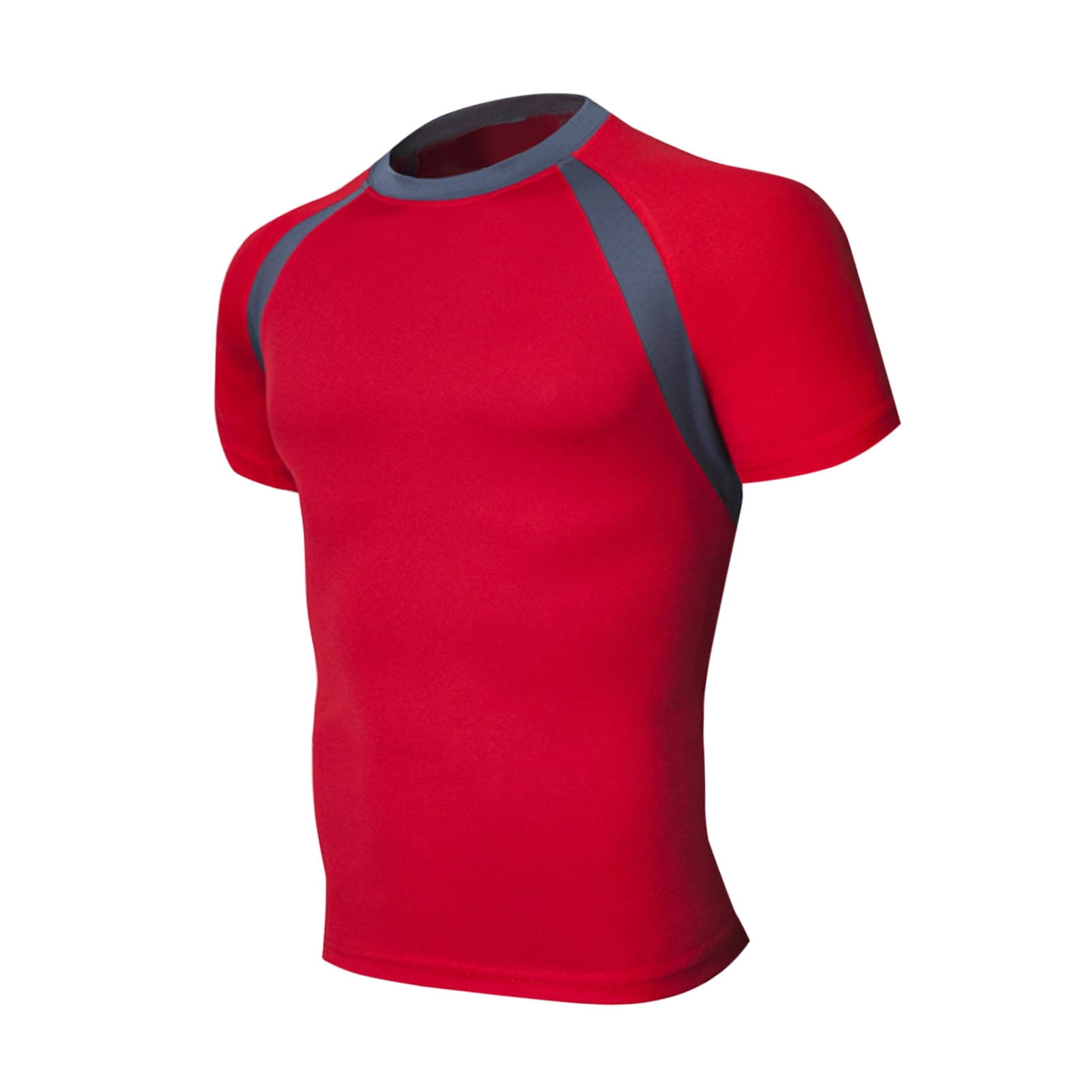 biudgviw Big and Tall T Shirts for Men Color Block Workout Short Sleeve ...