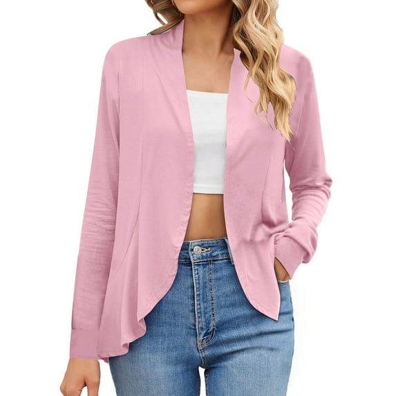 biudgviw Cardigans for Women Trendy Long Sleeve Open Front Cover up ...