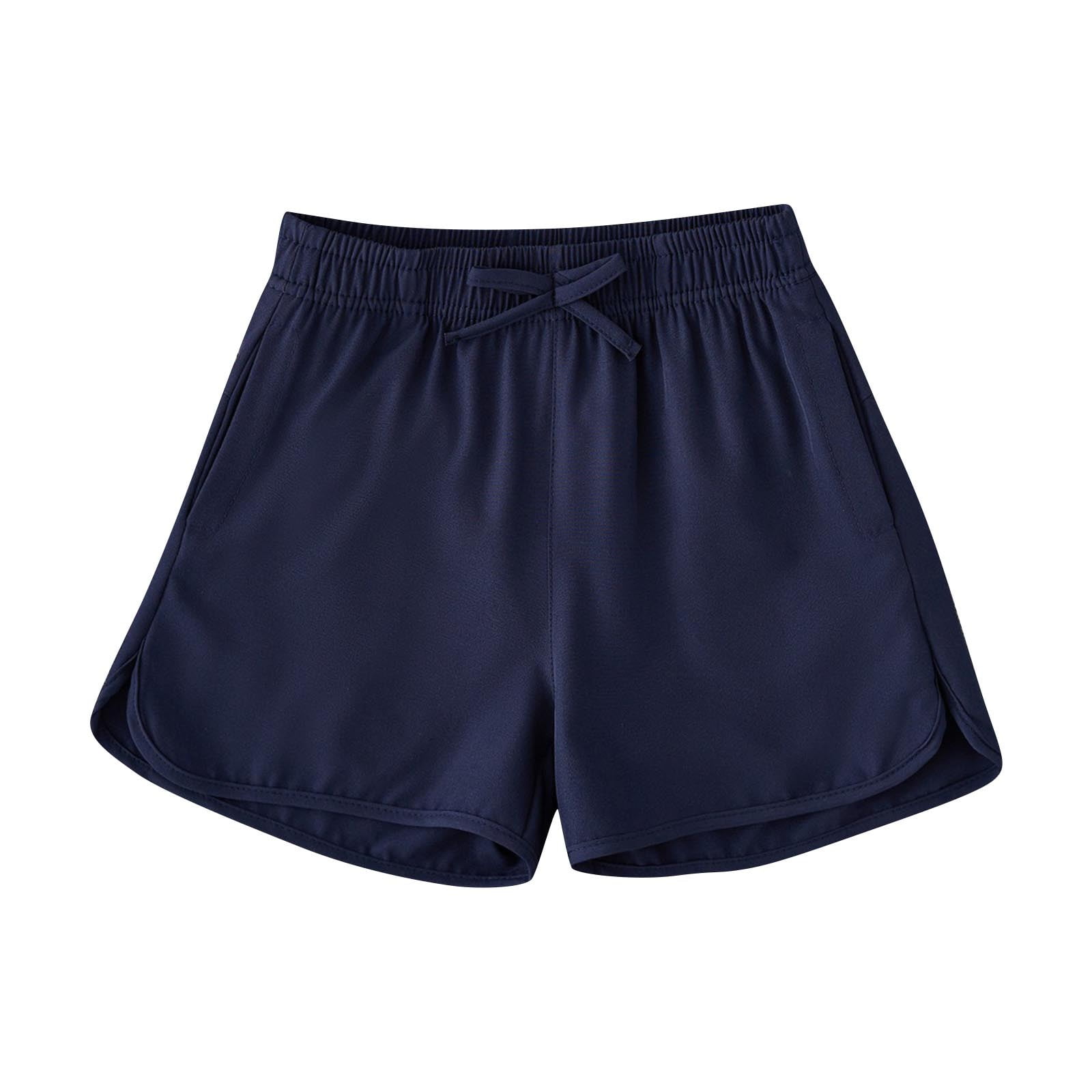 biudgviw Girls Athletic Shorts Children Cute Bow Elastic Waist Shorts ...