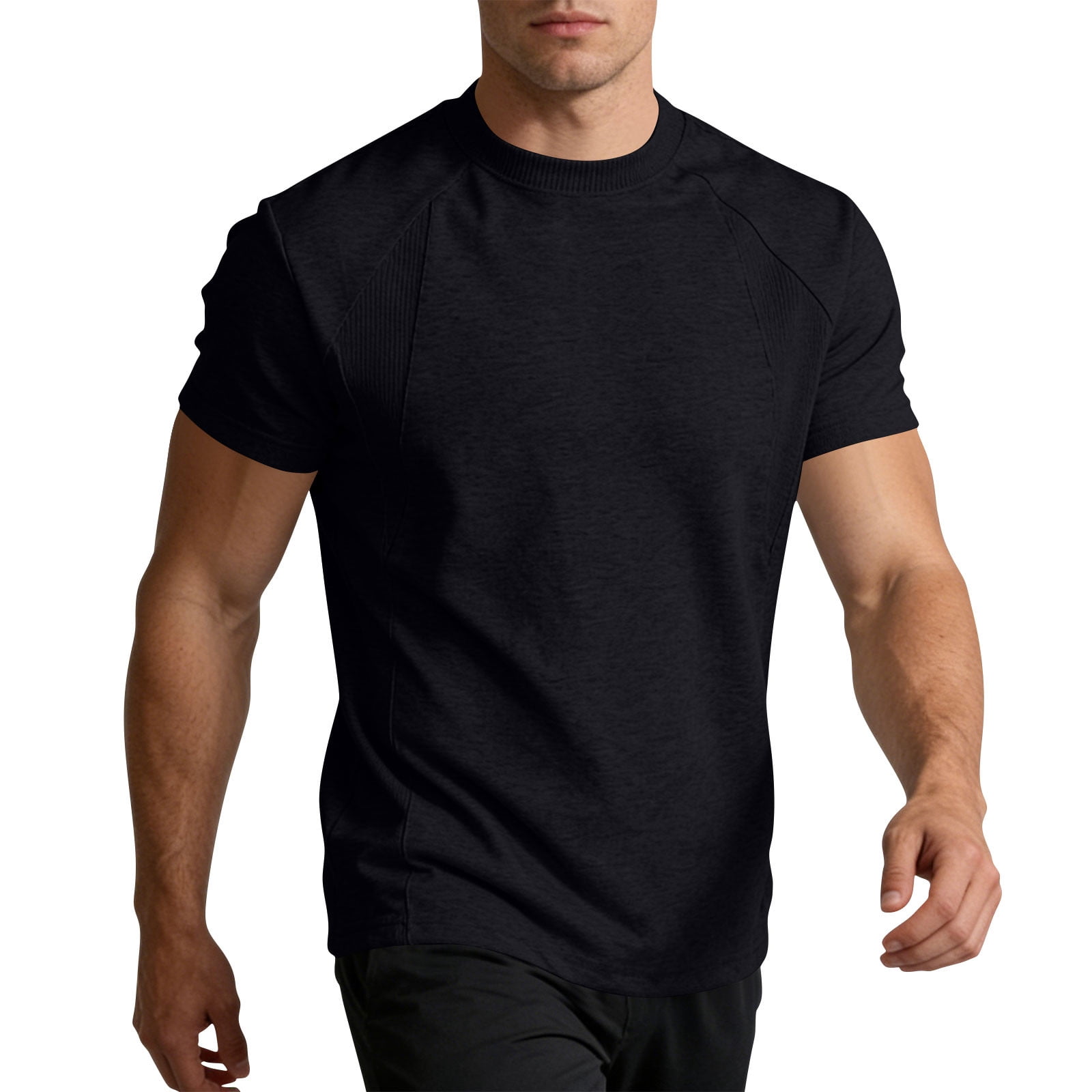 biudgviw Men's T-Shirts Casual Stylish Short Sleeve Crewneck Tops Comfy ...