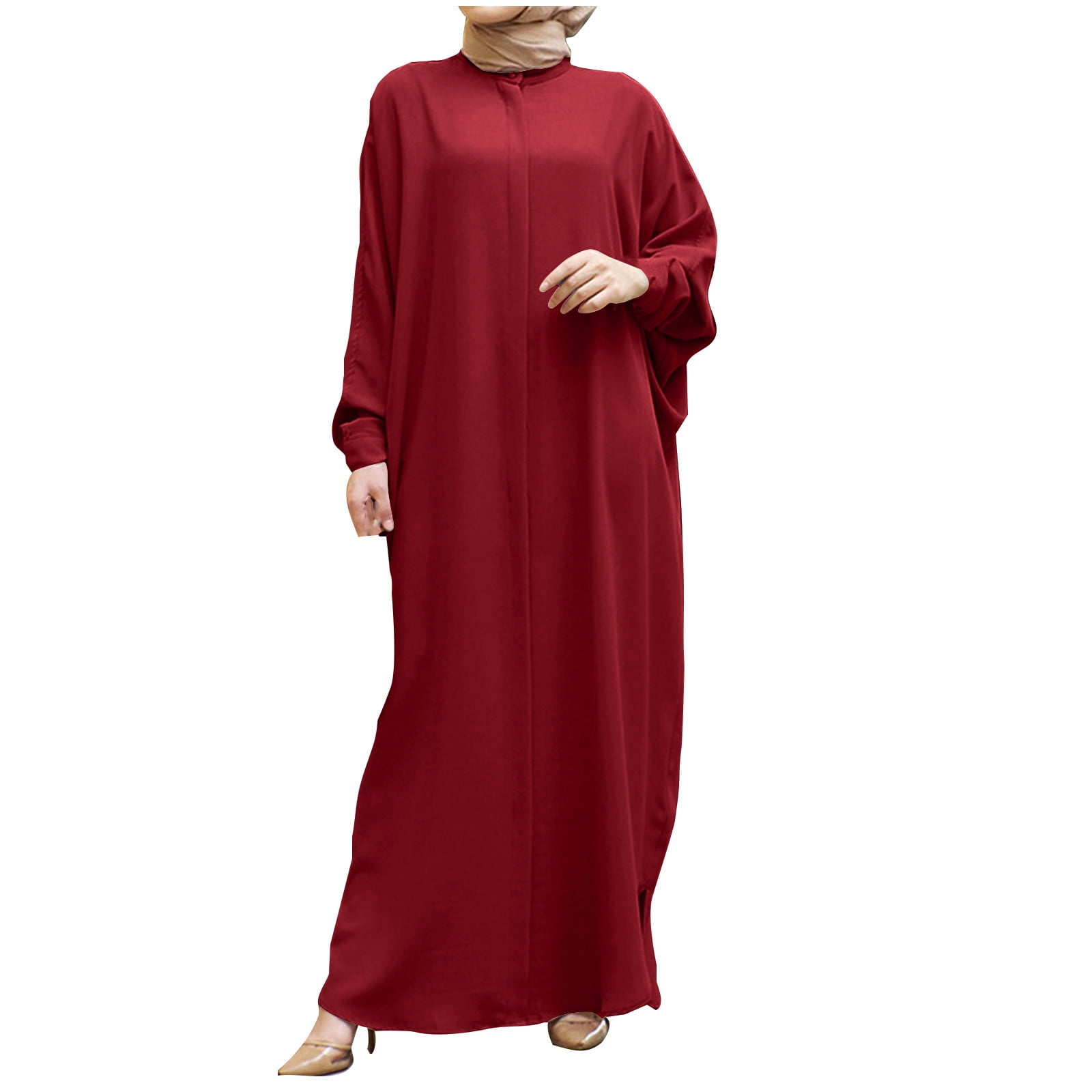 biudgviw Oversized Dresses for Women Casual Fall Mock Neck Long Sleeve ...