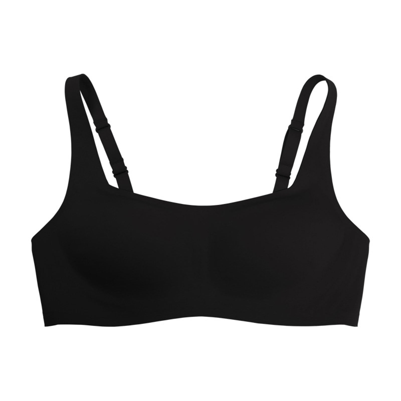 biudgviw Seamless Bras for Women Soft Stretch Square Neck Adjustable ...