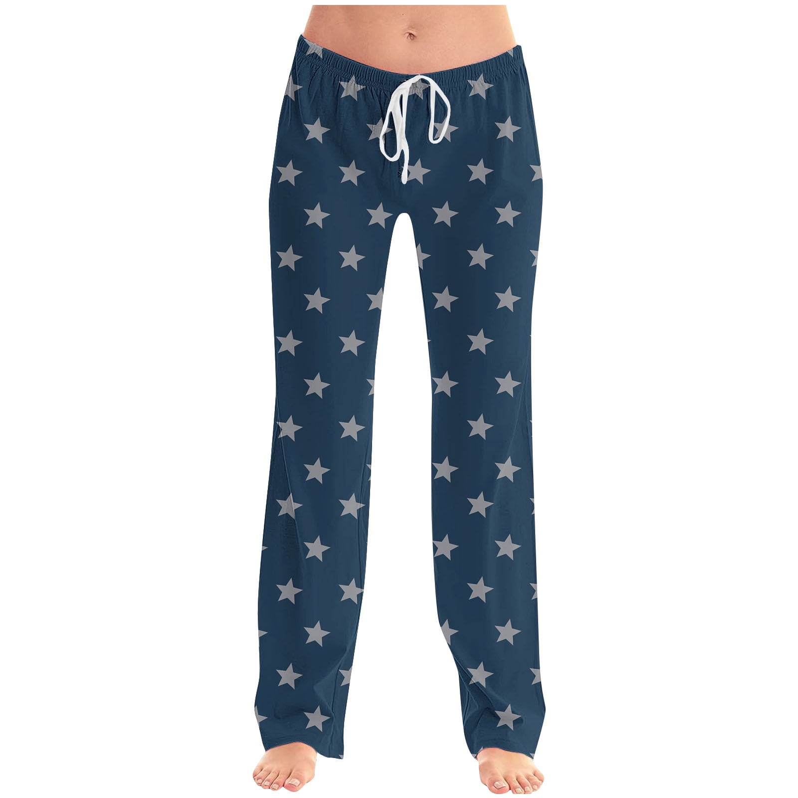 biudgviw Sleep Pants for Women Soft Wide Leg Pajama Pants Printed Baggy ...