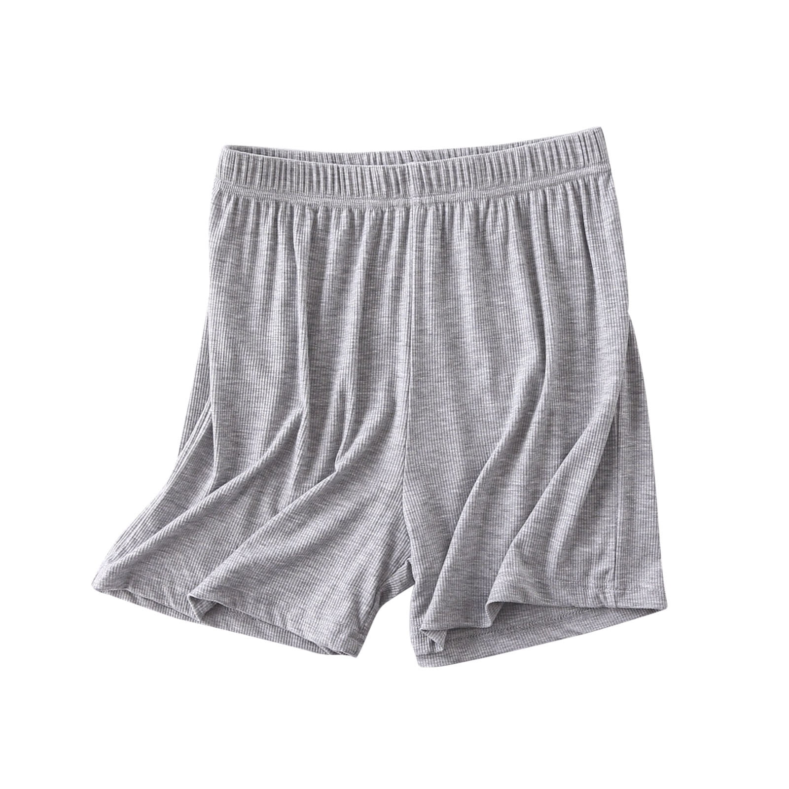 biudgviw Sleep Shorts for Women Ribbed Ultra-Soft Pajama Shorts Elastic ...