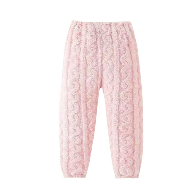 biudgviw Toddler Infant Girls Fuzzy Pants Soft Fleece Elastic Waisted ...