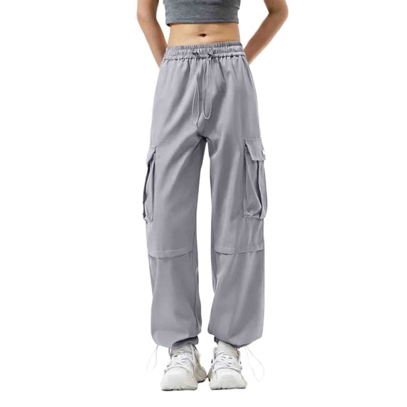 biudgviw Womens Cargo Hiking Pants Breathable Casual Drawstring Pants ...