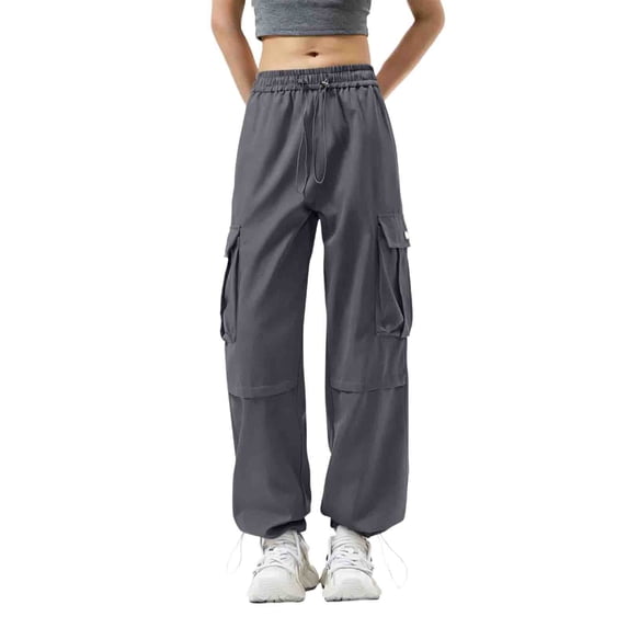 biudgviw Womens Cargo Hiking Pants Breathable Casual Drawstring Pants ...