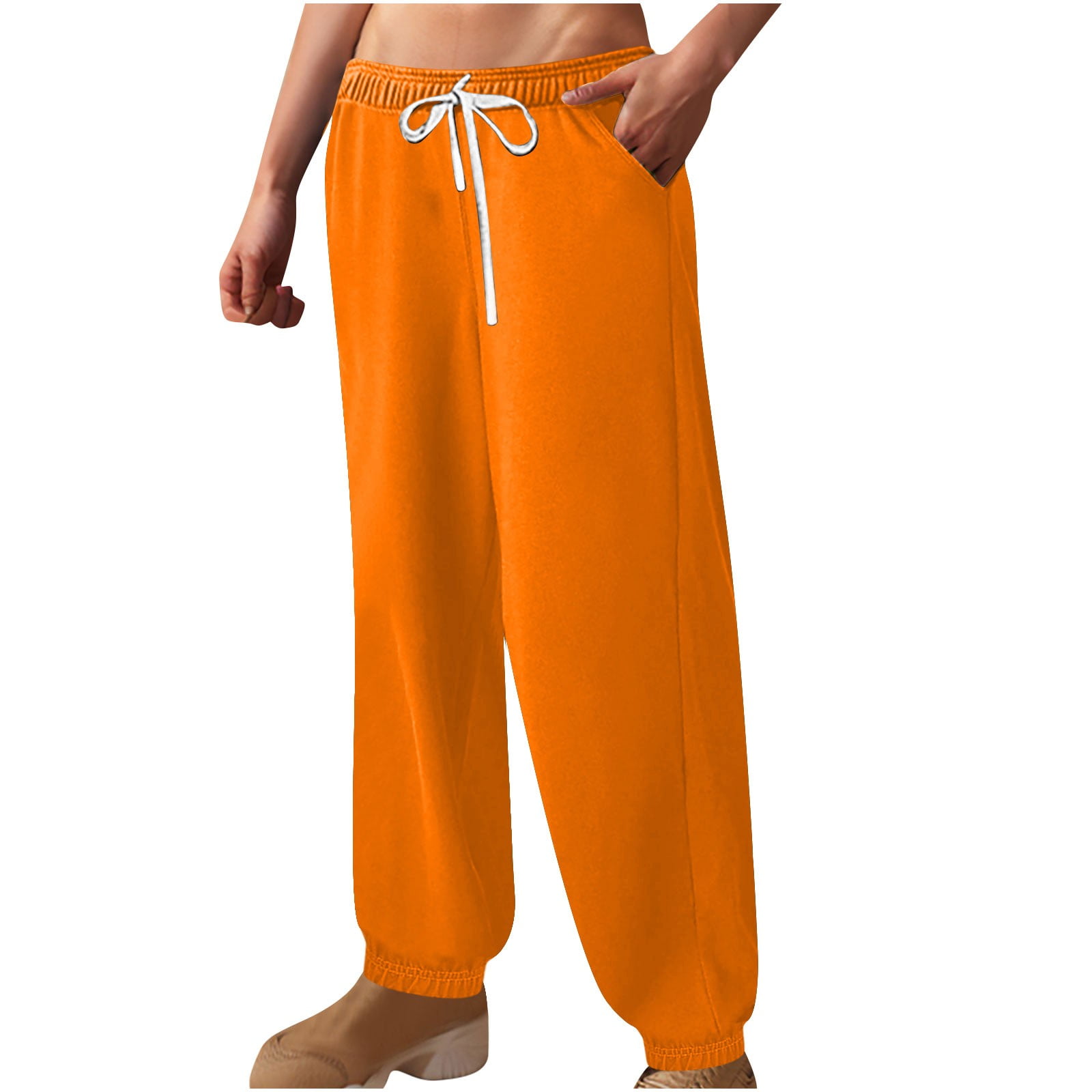 biudgviw Womens Sweatpants for Workout Running Loose Drawstring Elastic ...