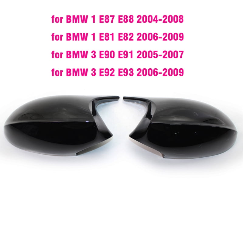 black-Rearview Mirror Covers for Bmw 1 3 Series E90 E91 E92 E93 E80 E81 E87 E88 Rear-View Carbon ...