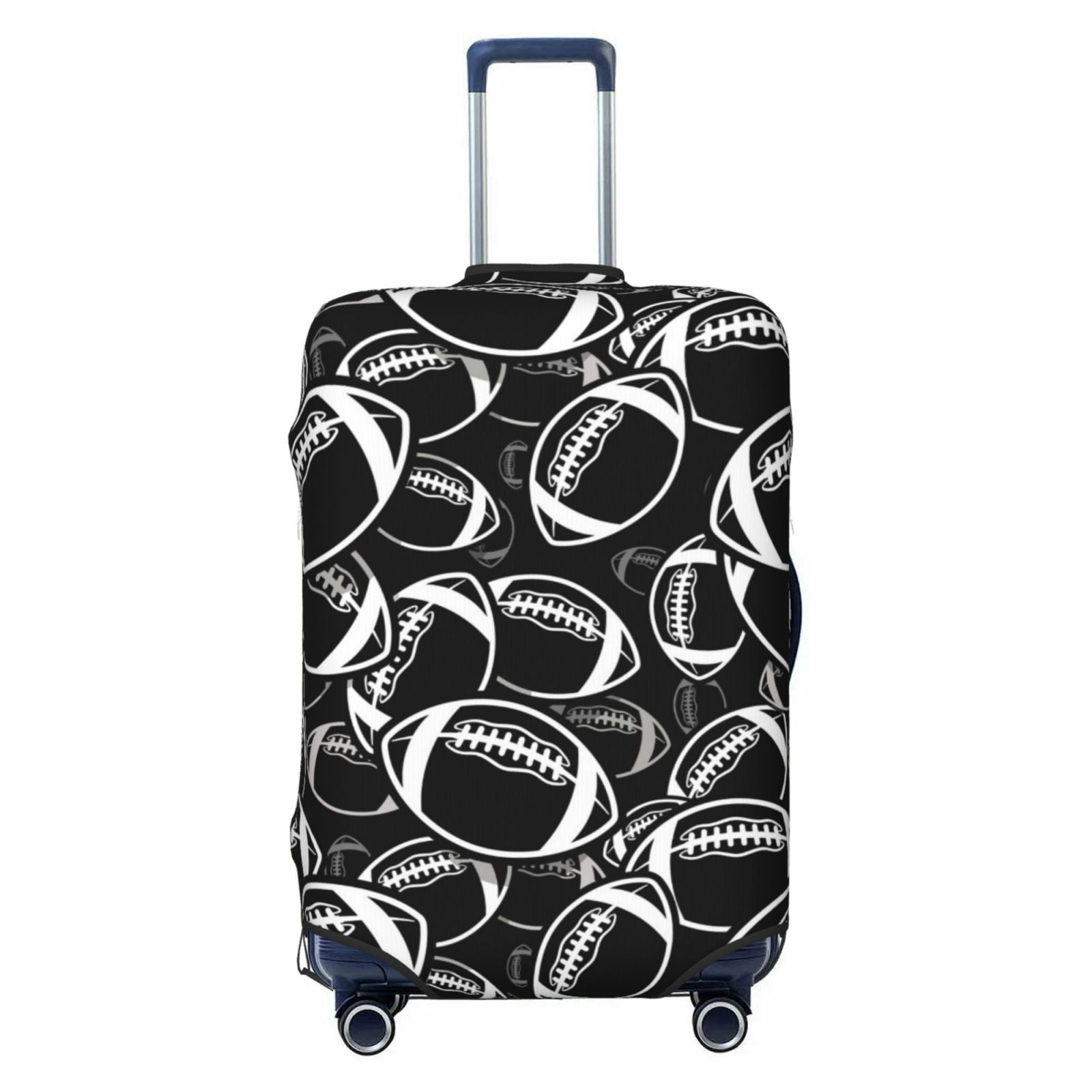 black American football Rugby cool Luggage Cover, Elastic Suitcase ...