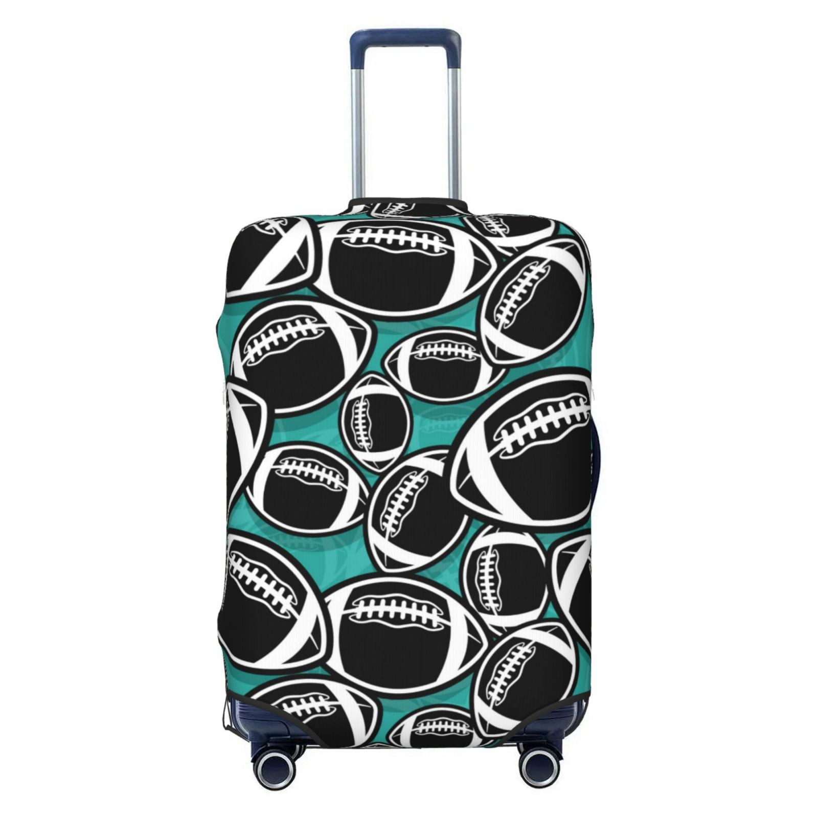 black American football Rugby green Luggage Cover Anti Scratch, Elastic ...