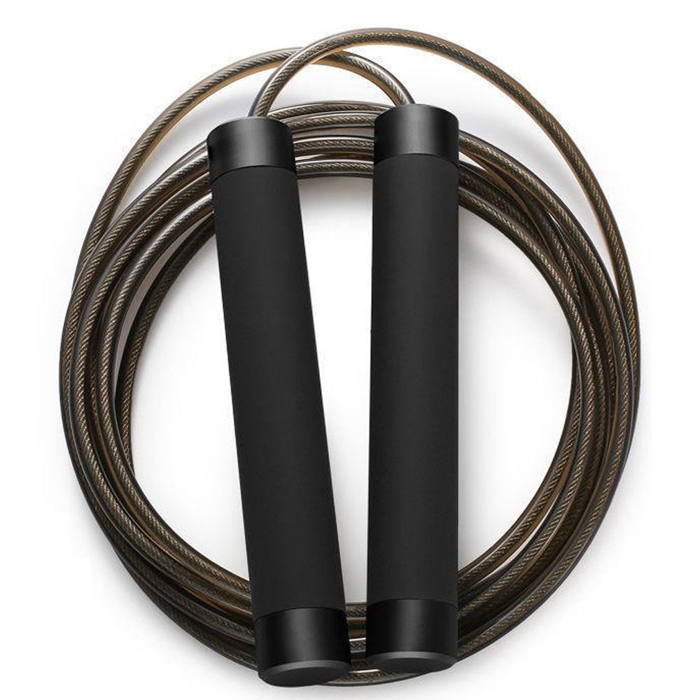 black Jump Rope-360 Degree Spin, Adjustable Tangle-Free Ropes - for ...