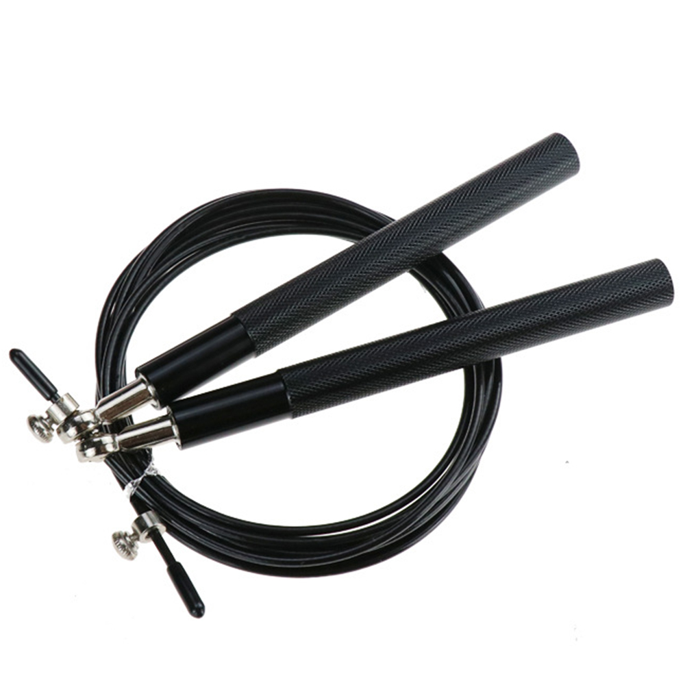 black Jump Rope - Weighted Jump Rope - for Crossfit, Boxing - for ...