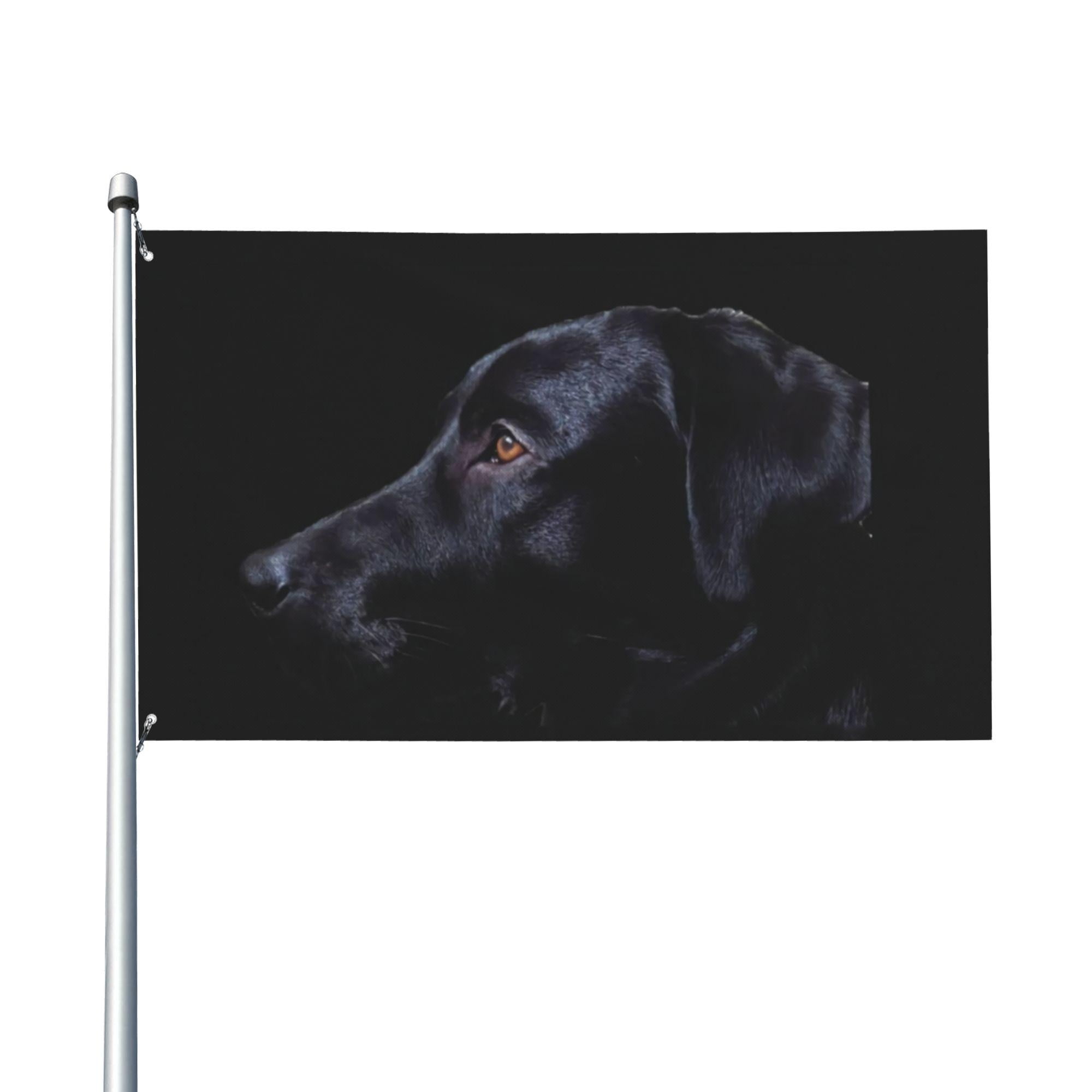 black Labrador Flag Built For Outdoor Use America Banner Flags Garden ...