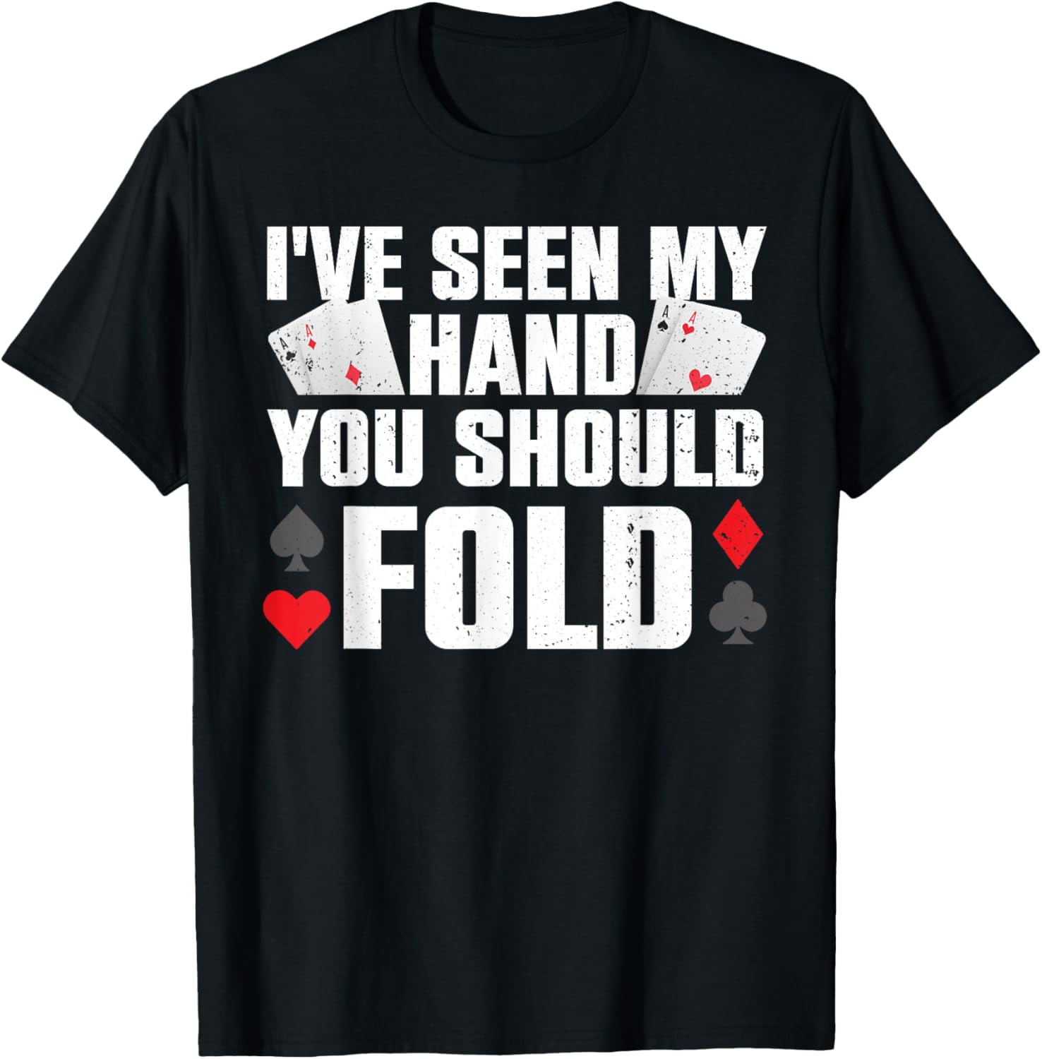 black Shirt Funny Poker Player Art For Men Women Gambler Casino Lover T ...