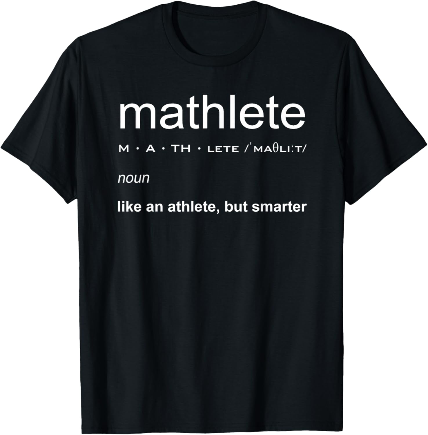 black Shirt Mathlete Definition Nerd Geek Math Gifts Funny Math T-Shirt ...