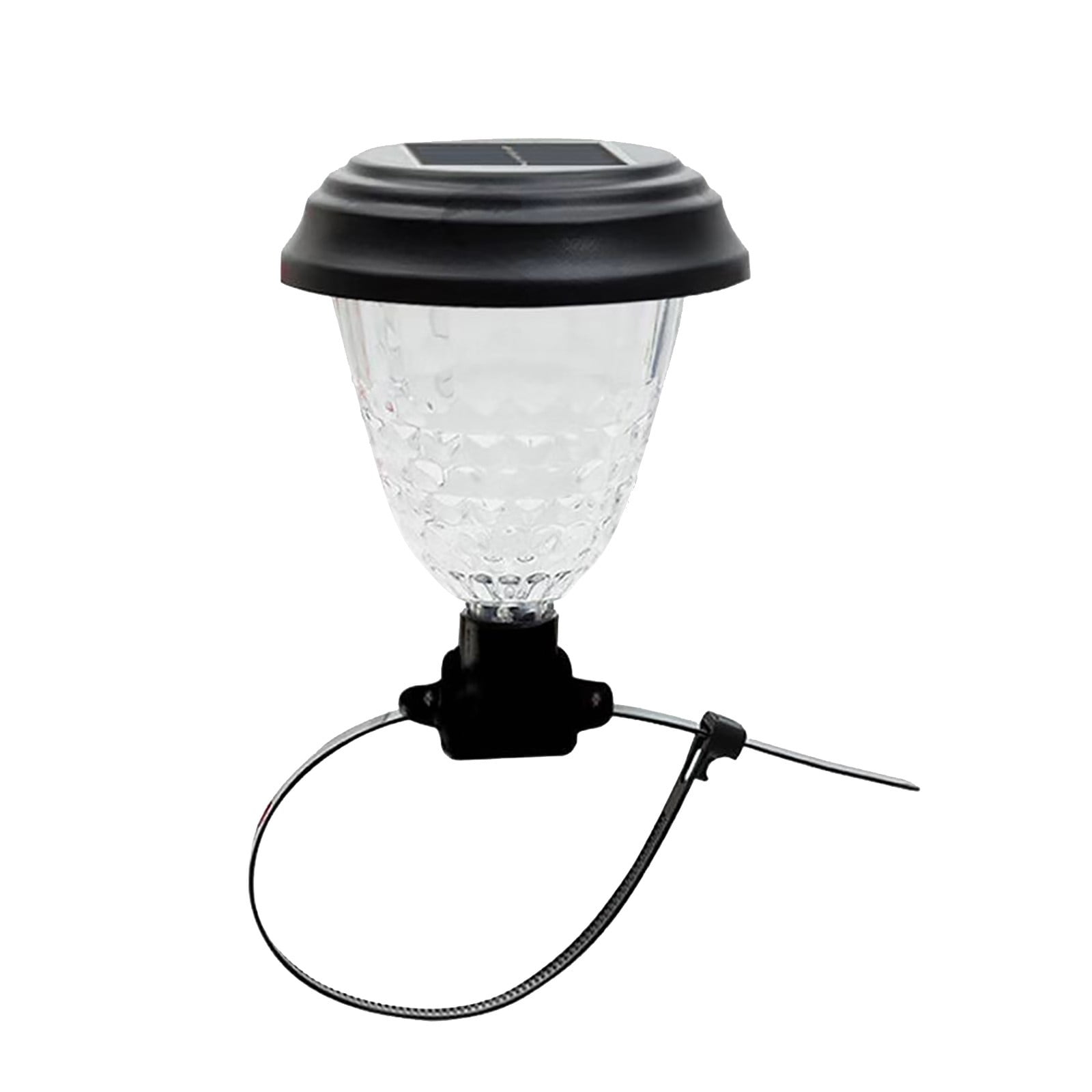 black Solar Powered Railing Lights Waterproof Pool Fence Tie Lights ...