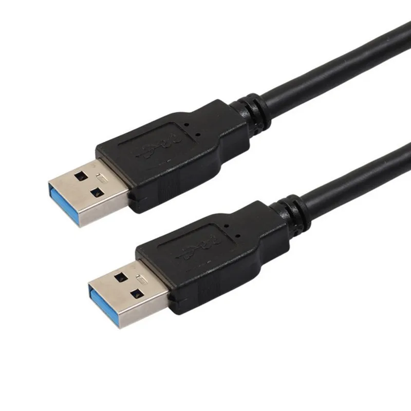 black USB 3.0 Standard A Type Male to Male Cable Extedning Adapter Cord ...