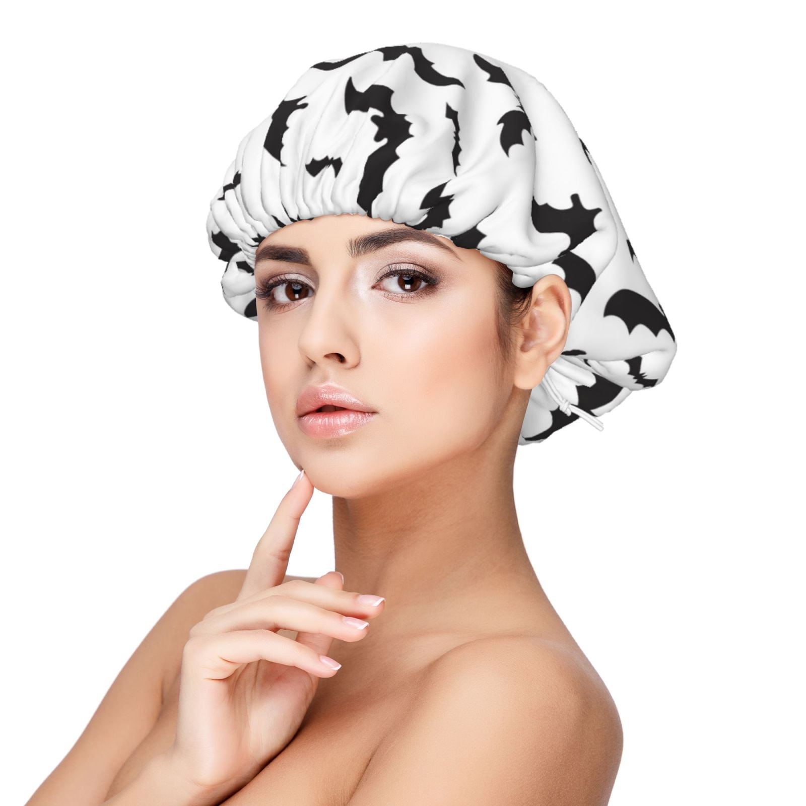 black bats cool Silk Bonnet for Sleeping Women Men, Adjustable Elastic ...