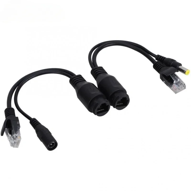 black computer connectors dc jack 12V Power Over Ethernet Passive POE ...