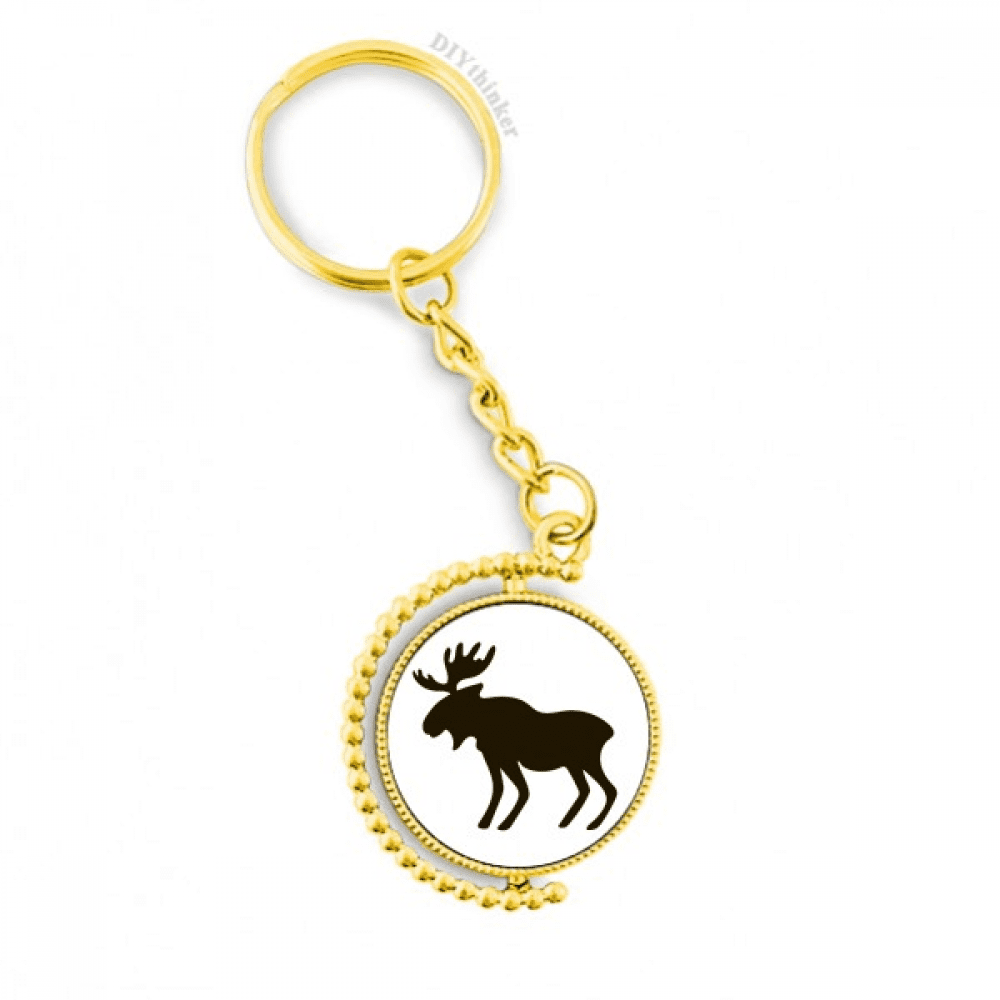 black elk cute animal portrayal metal connector key chain accessory en keyholder - Walmart.com