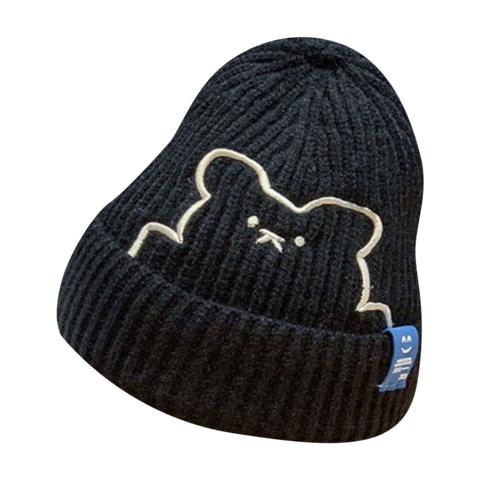 Friday deals 2024 christmas Aueoeo Baby Hats Beanie Winter Hat Bear ...