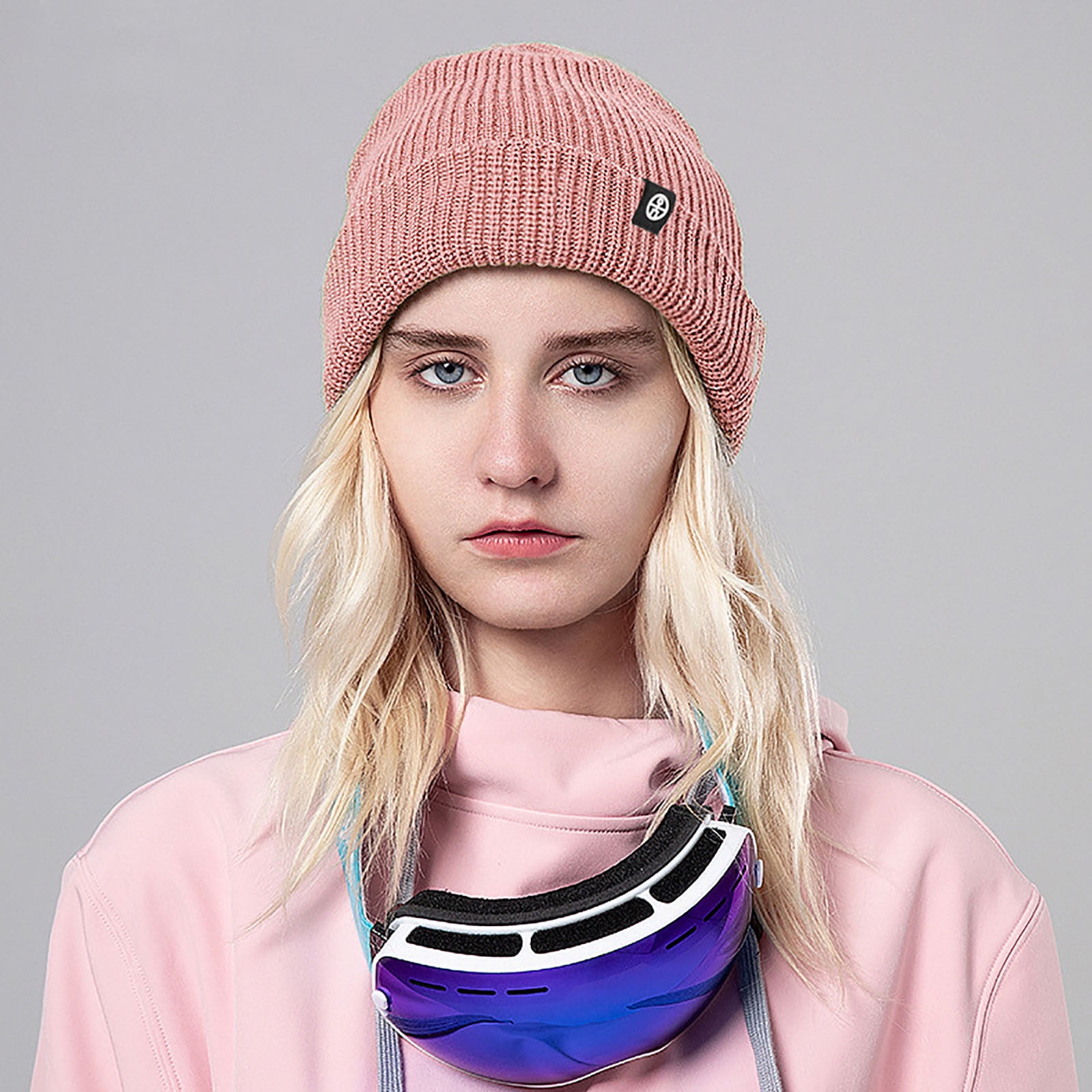 Friday deals Aueoeo Winter Beanie Fleece Lined Beanie Warm Woolen Knit ...