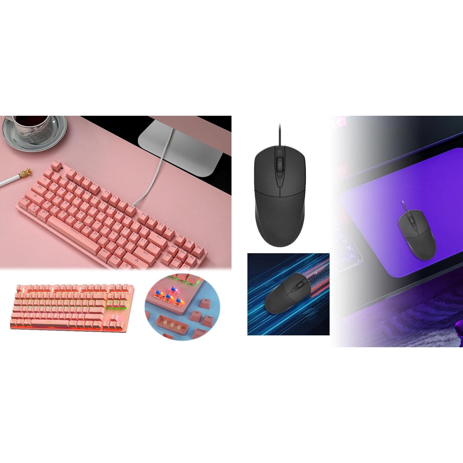 black gaming mouse Optical Sensor with Advanced Features Light for ...