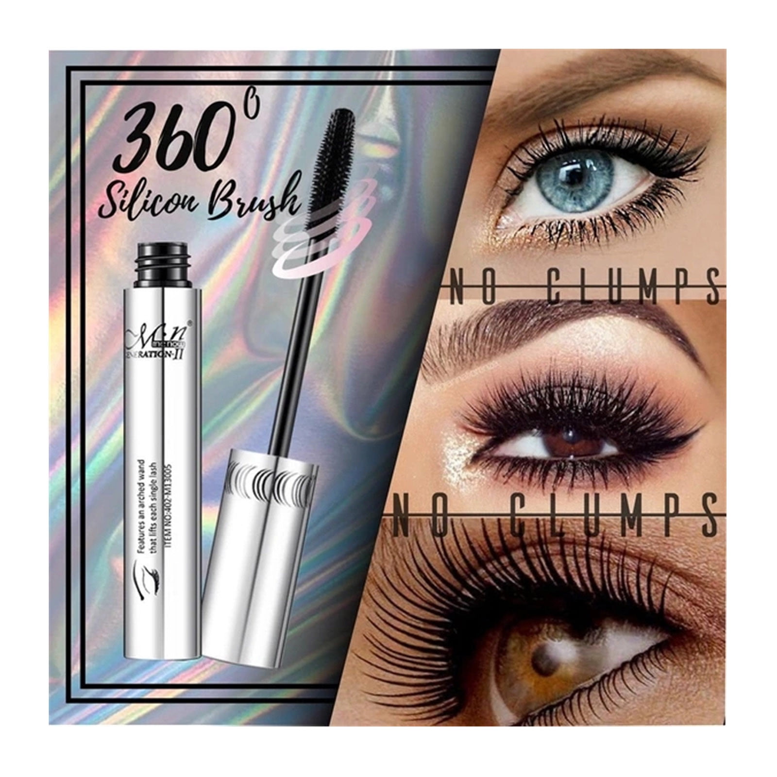 black mascara,Defining Zero Clumps,tubing mascara black 4D Flash ...