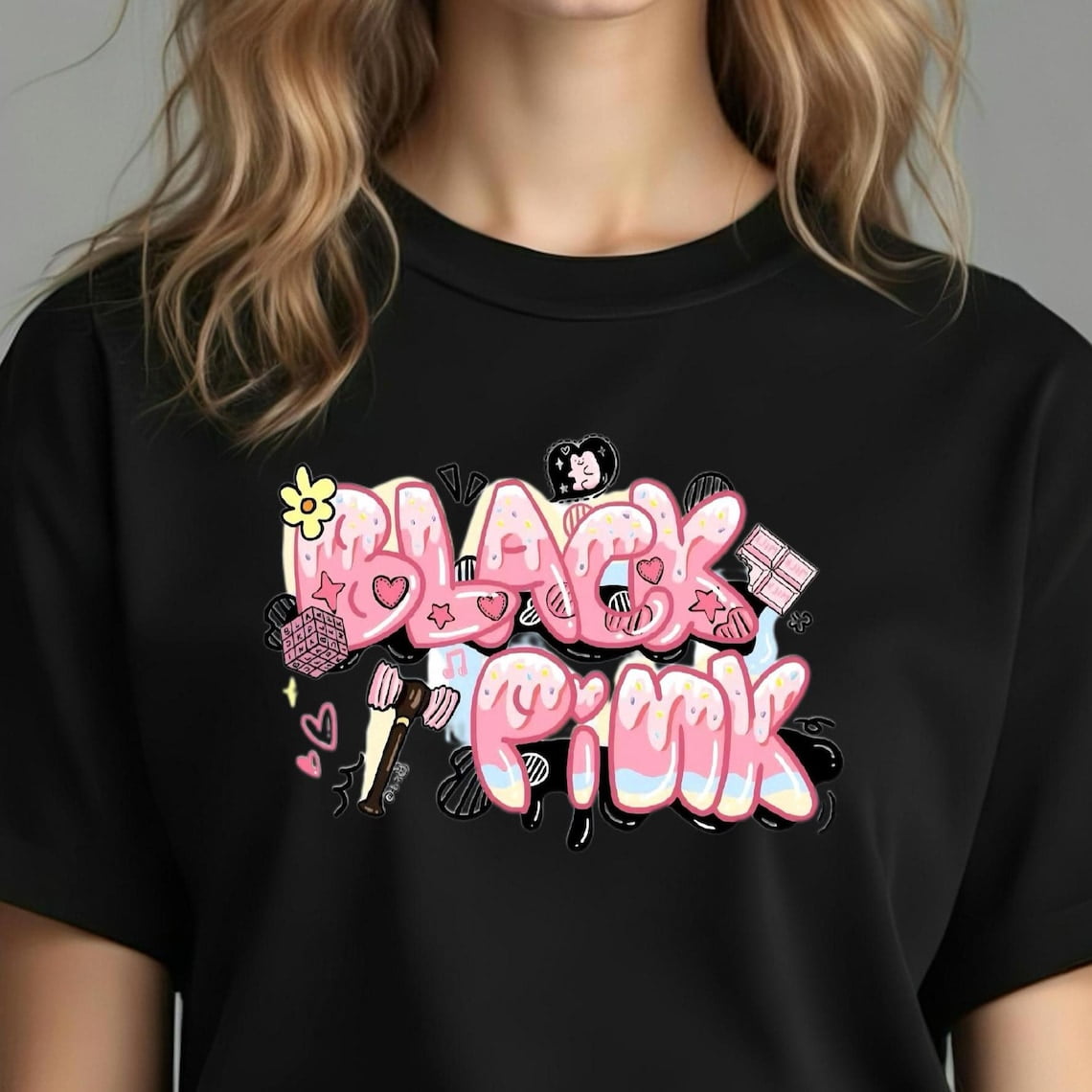 black! pink! Chill Tee, Unisex Music Graphic Style for Casual Looks - Walmart.com