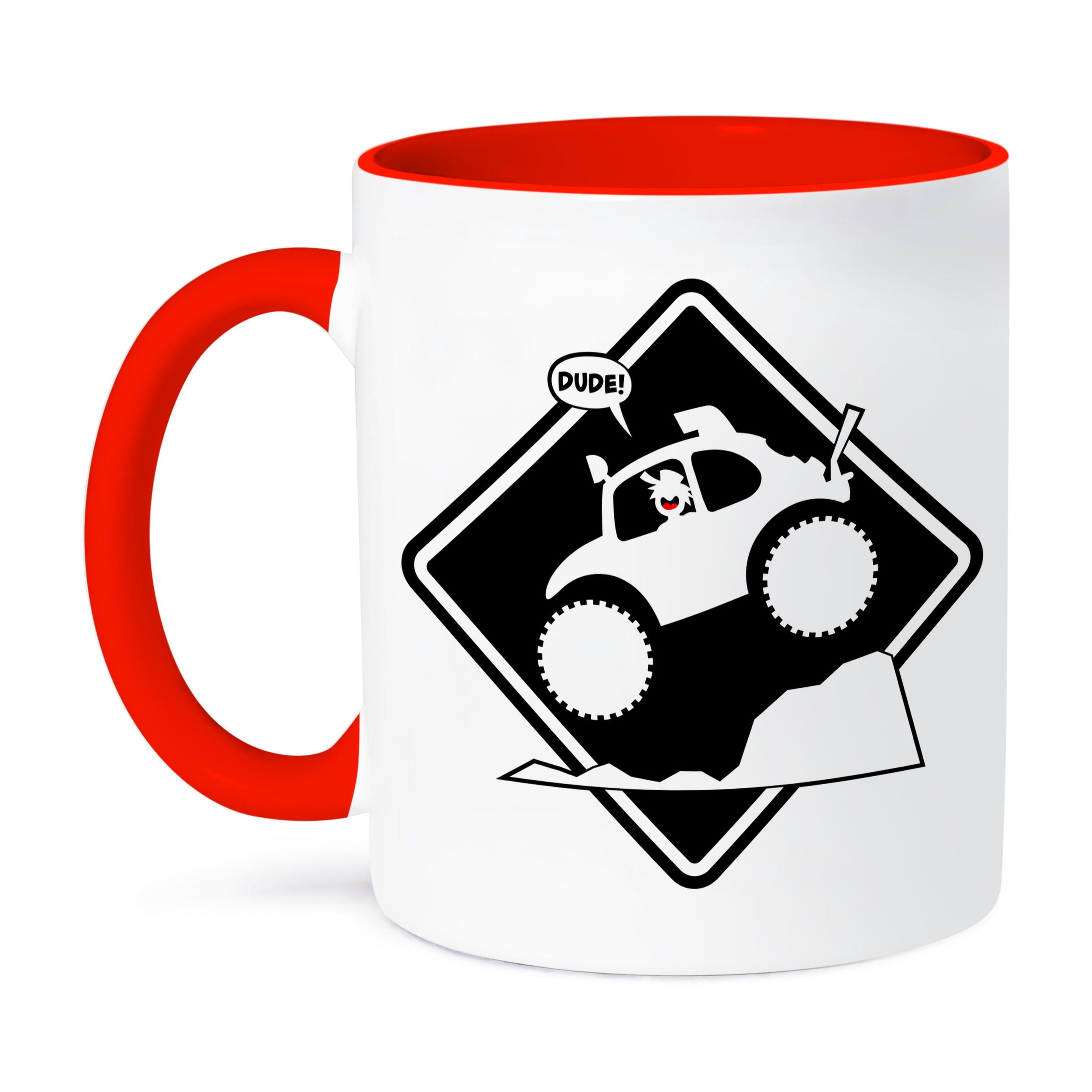 3dRose, black placard road sign warning of stickmen jumping baja bugs ...