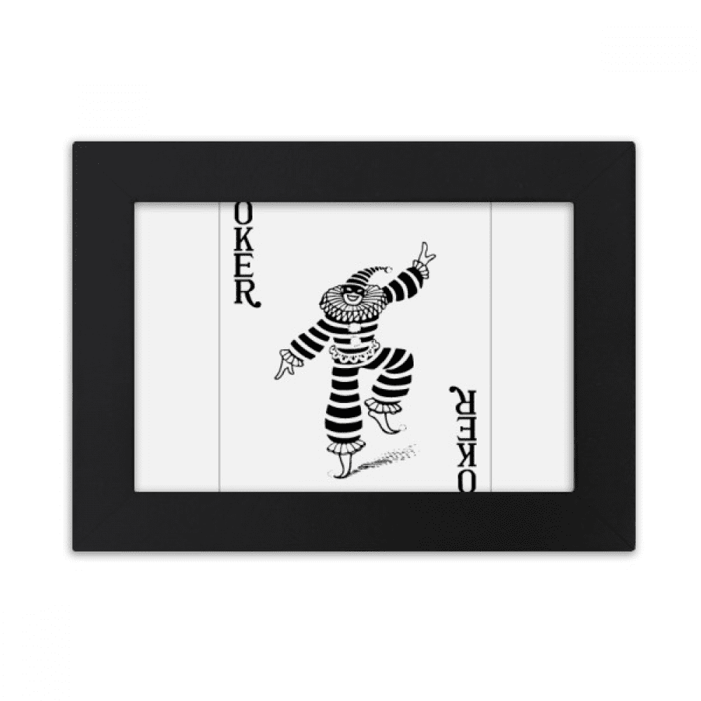 black playing cards pattern desktop photo frame ornaments picture art ...