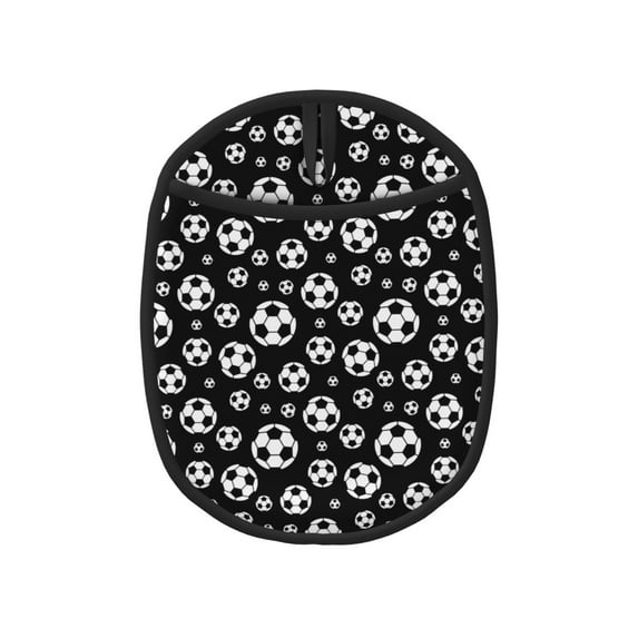 black soccer ball Football Pot Holders for Kitchen - Heat Resistant ...