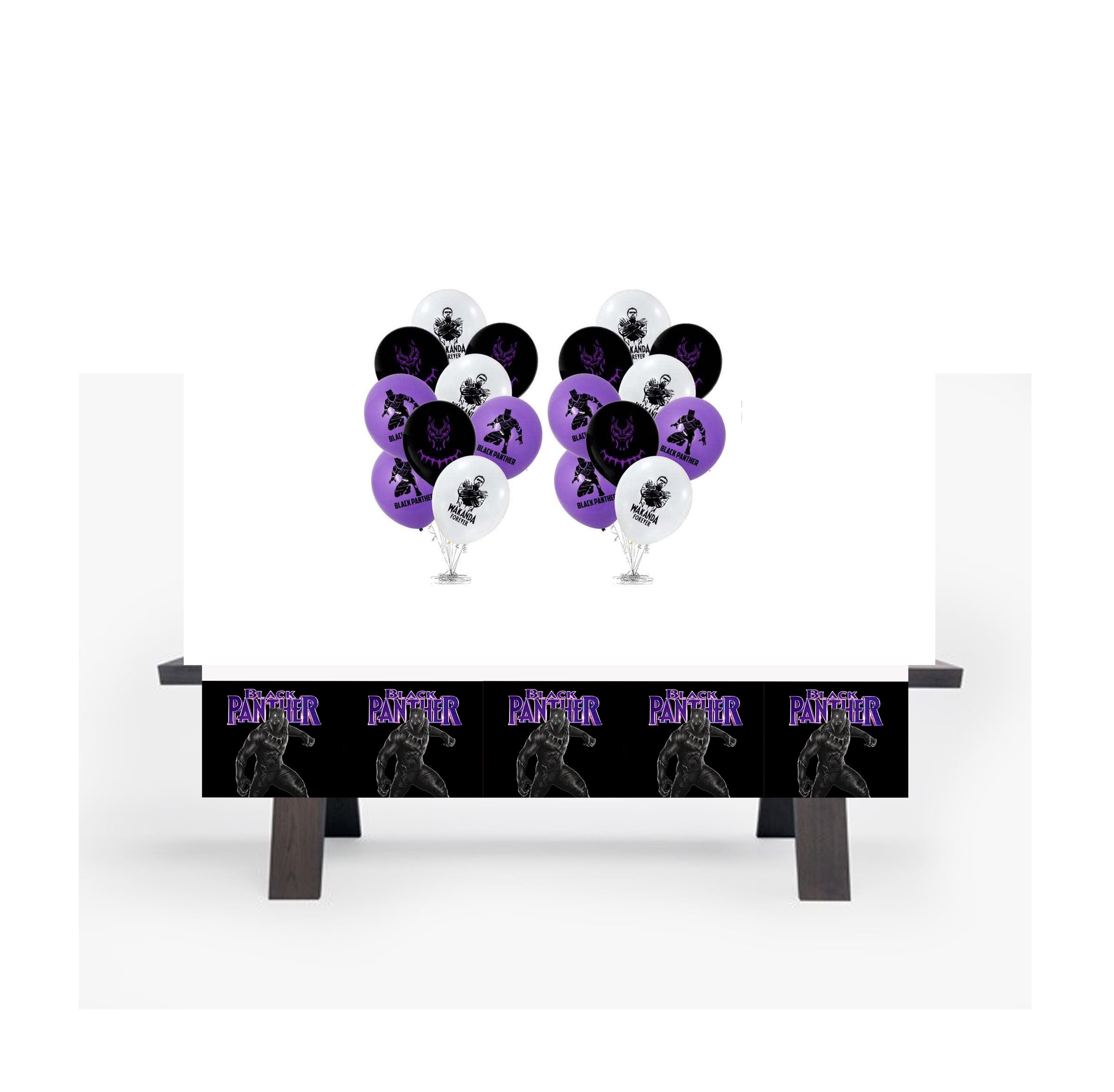 VAK Superhero Balloons, 21 Piece, Black Panther Decor - Walmart.com