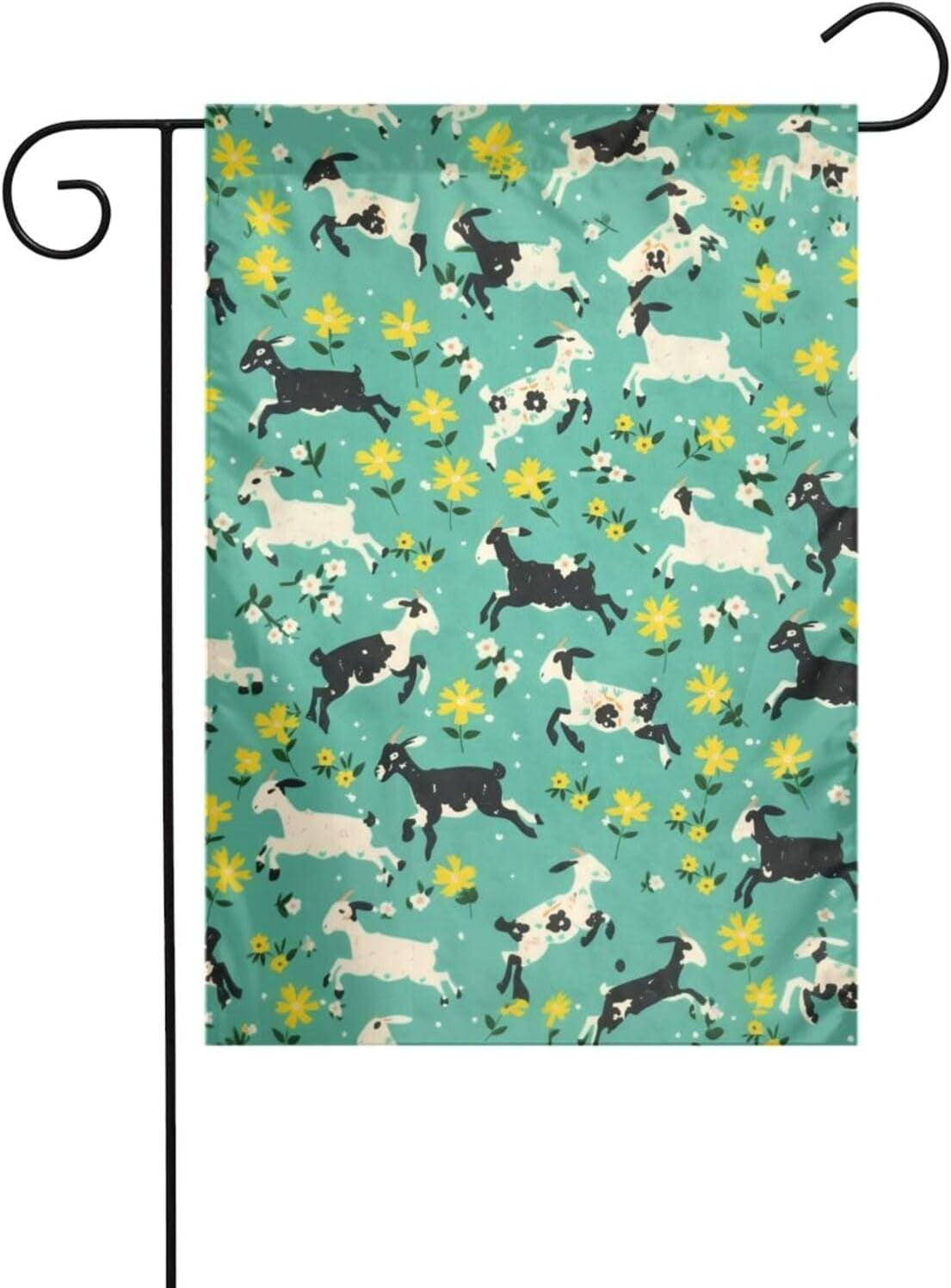 black and white goats Garden Flags Double Sided,Garden Flags for All ...
