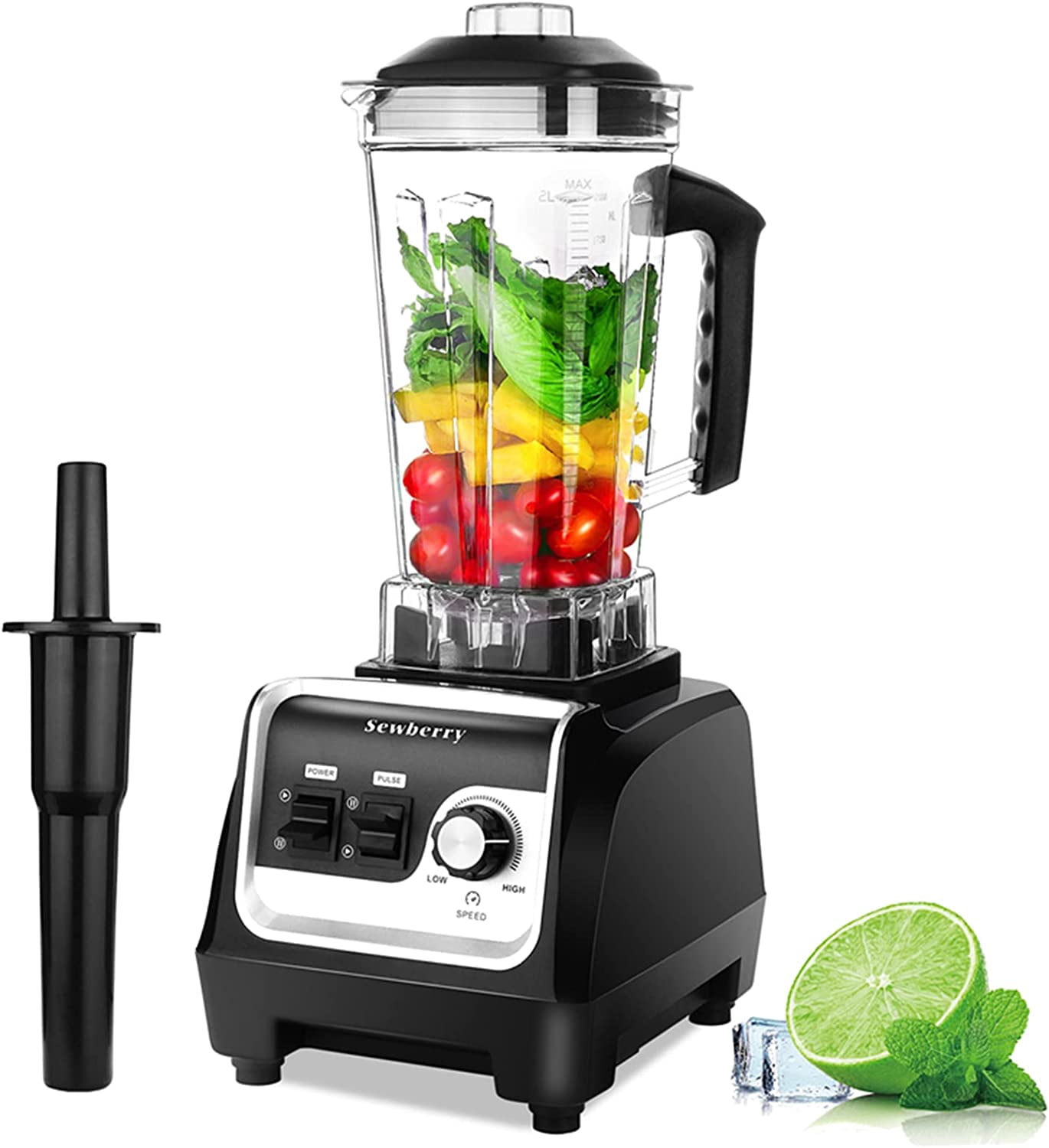 blender professional countertop blender, 2200w high speed commercial ...
