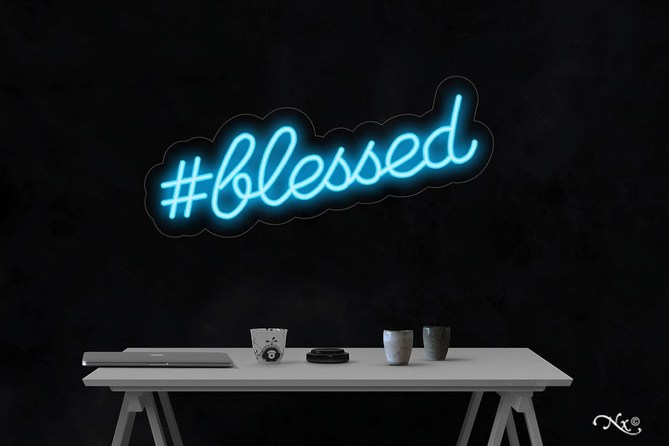 #blessed-LED Neon Sign Made in USA - Walmart.com