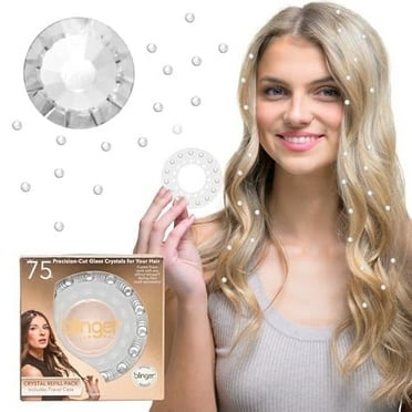 Blinger Hair Styling Tool Kit with 75 Glass Crystals | Easy and Safe ...
