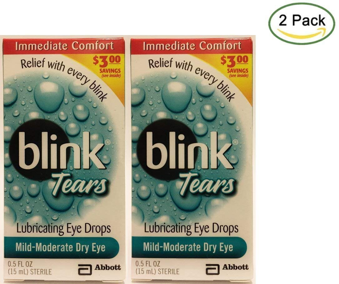 blink Tears Lubricating Eye Drops Mild-Moderate Dry Eye, 0.5 FL OZ 15 ...