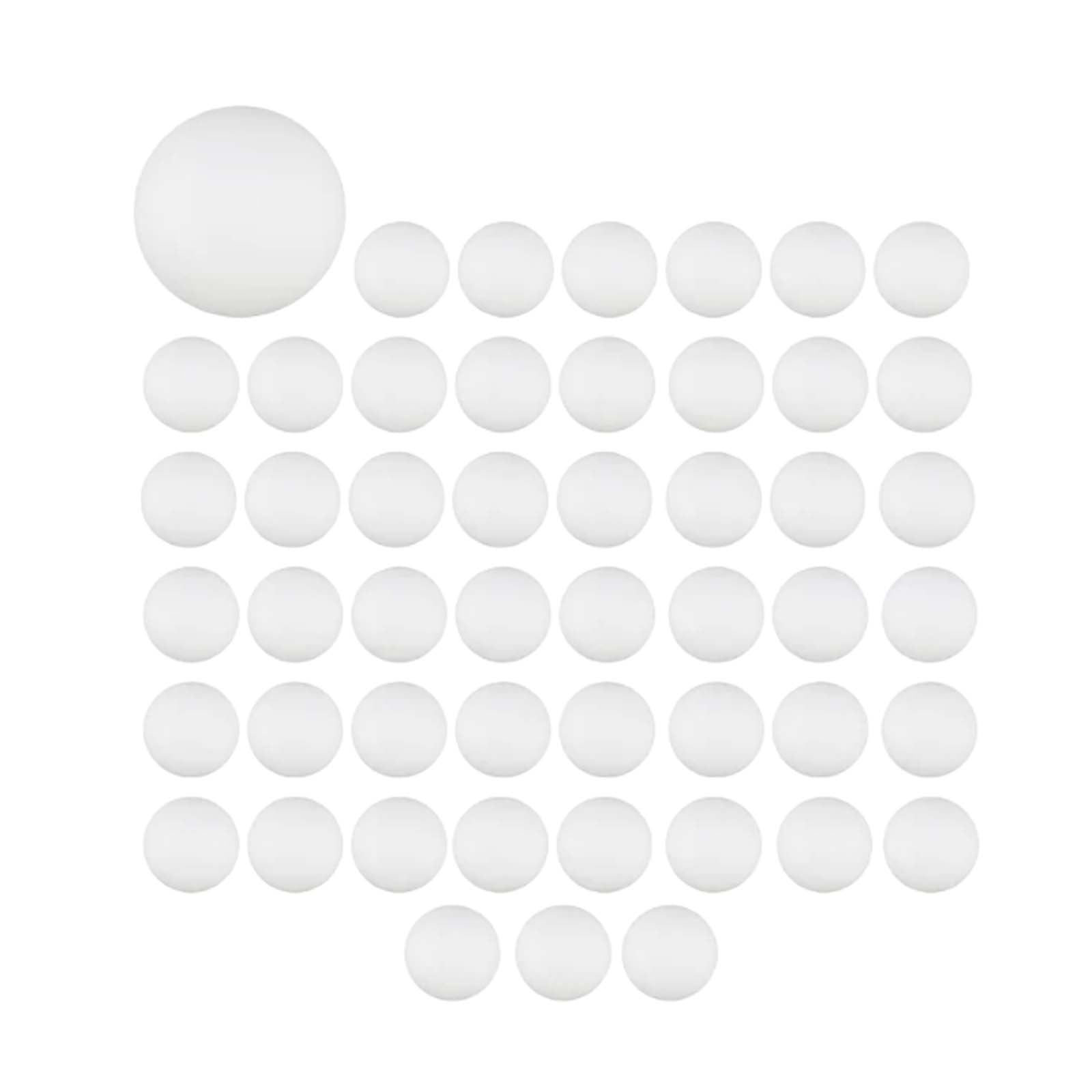 blocloalo Ping Pong Balls, 50pcs Seamless Plastic White, Durable Bounce ...