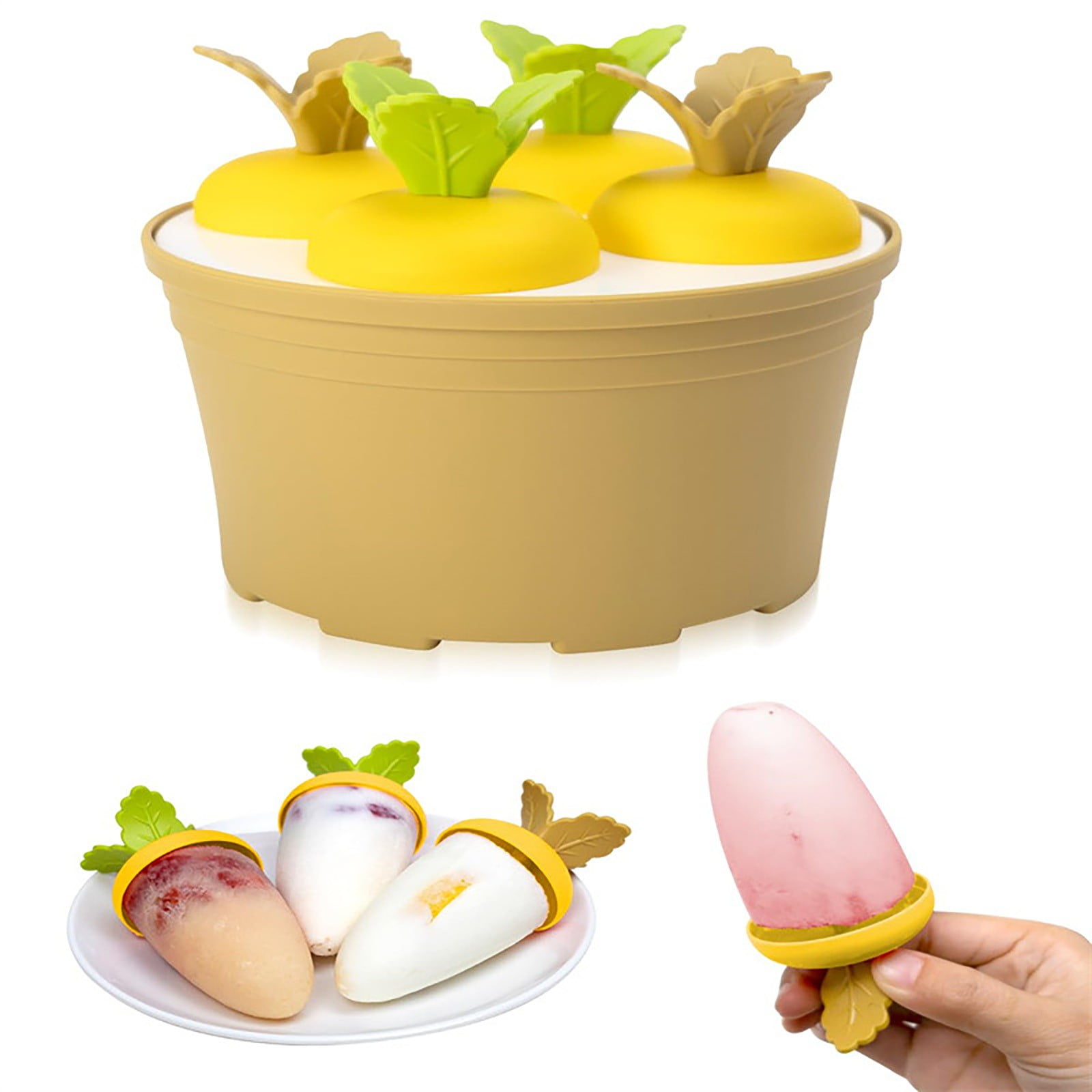 blocloalo Ice Cube Mold Unprecedented DIY Carrot Shaped Food Grade Home ...