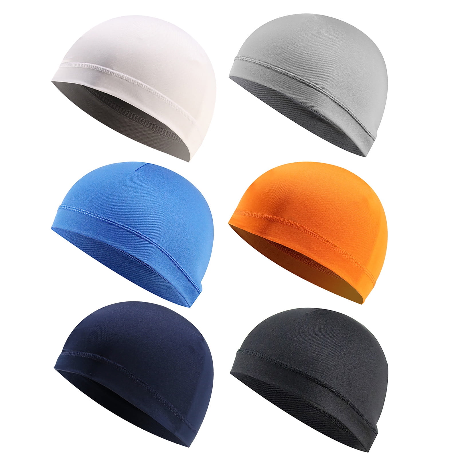 blocloalo Sports Safety 6 Pieces Helmet Liner Skull Caps Sweat Wicking ...