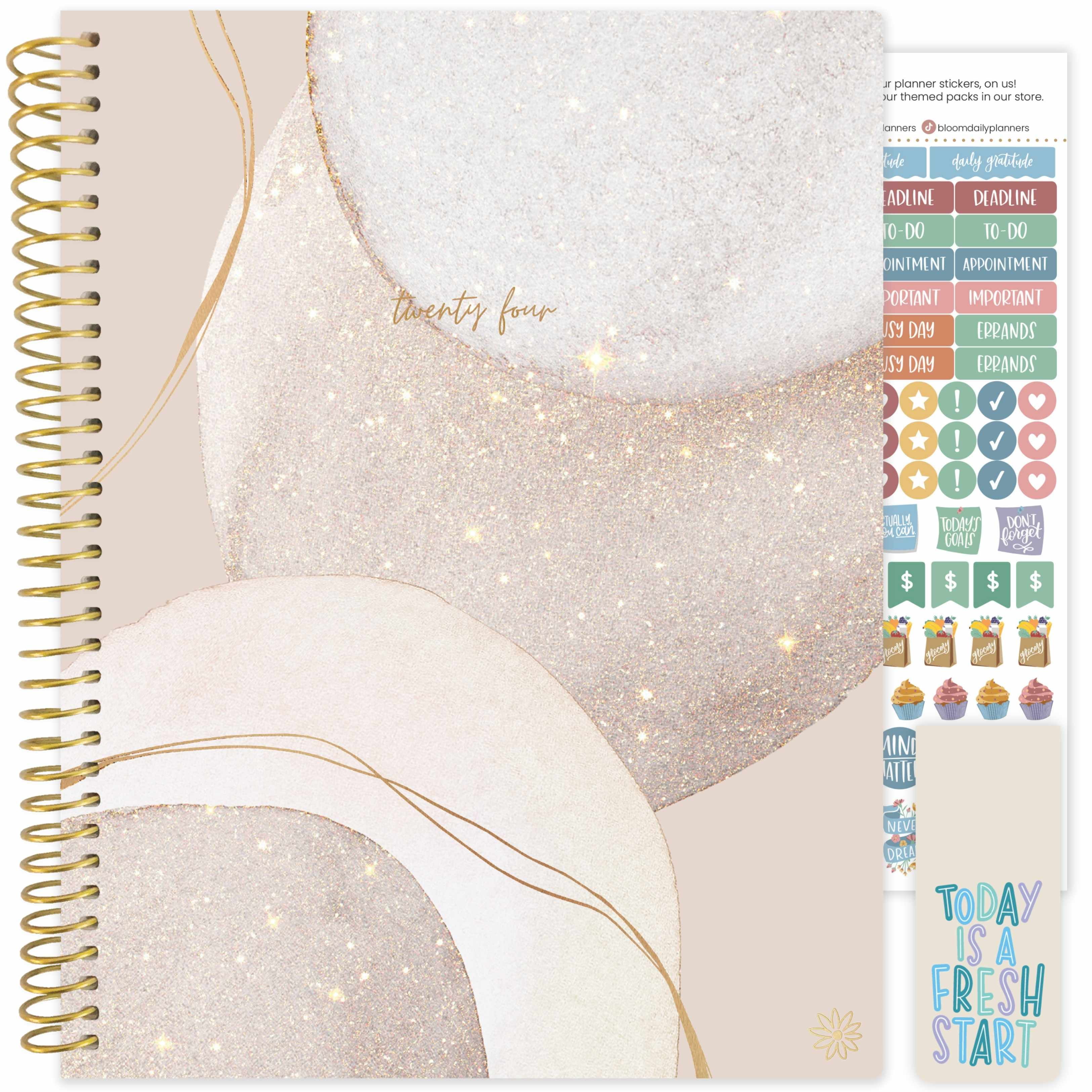 bloom daily planners 2024 Soft Cover Planner, 8.5" x 11", Brushed Beige ...