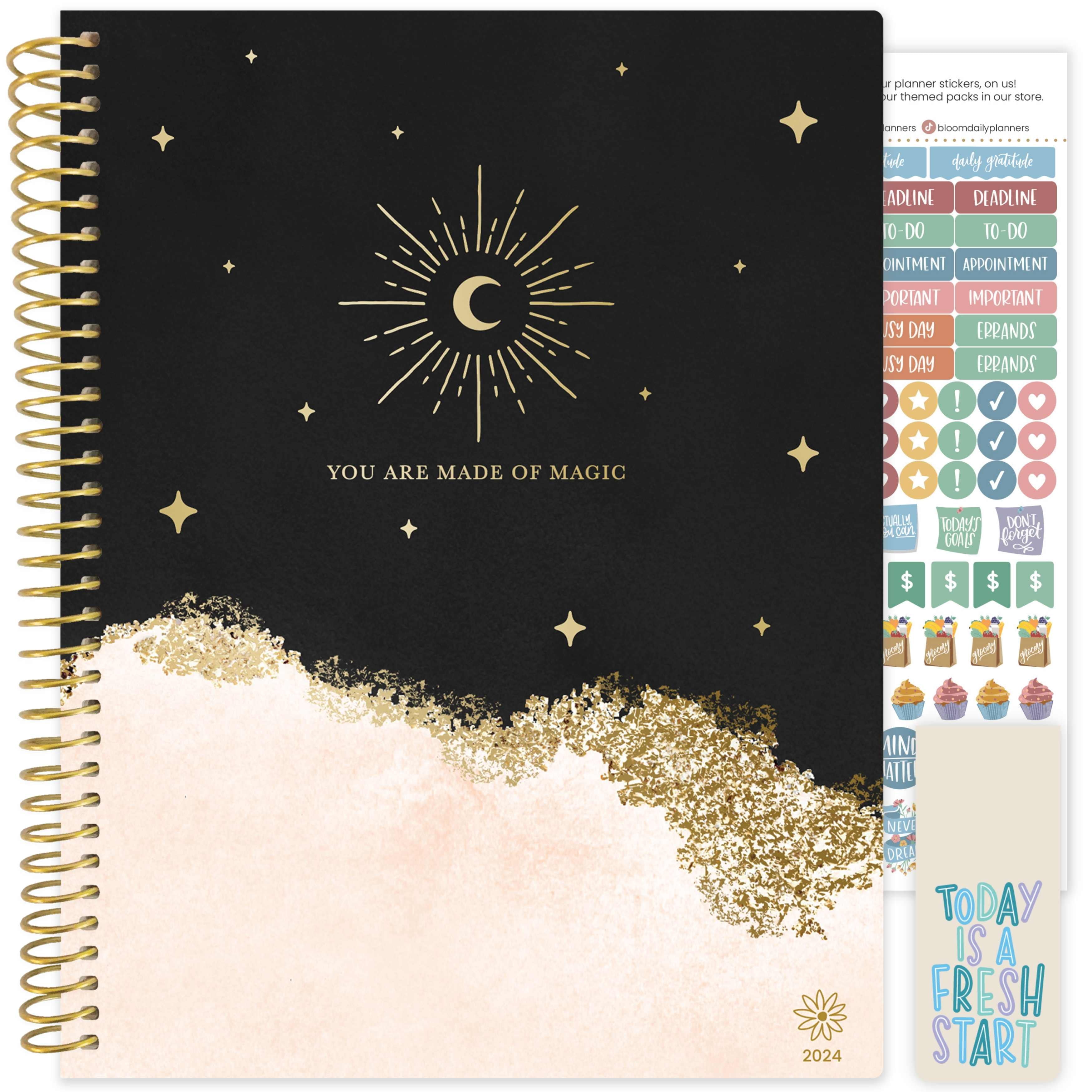 bloom daily planners 2024 Soft Cover Planner, 8.5" x 11", Celestial ...