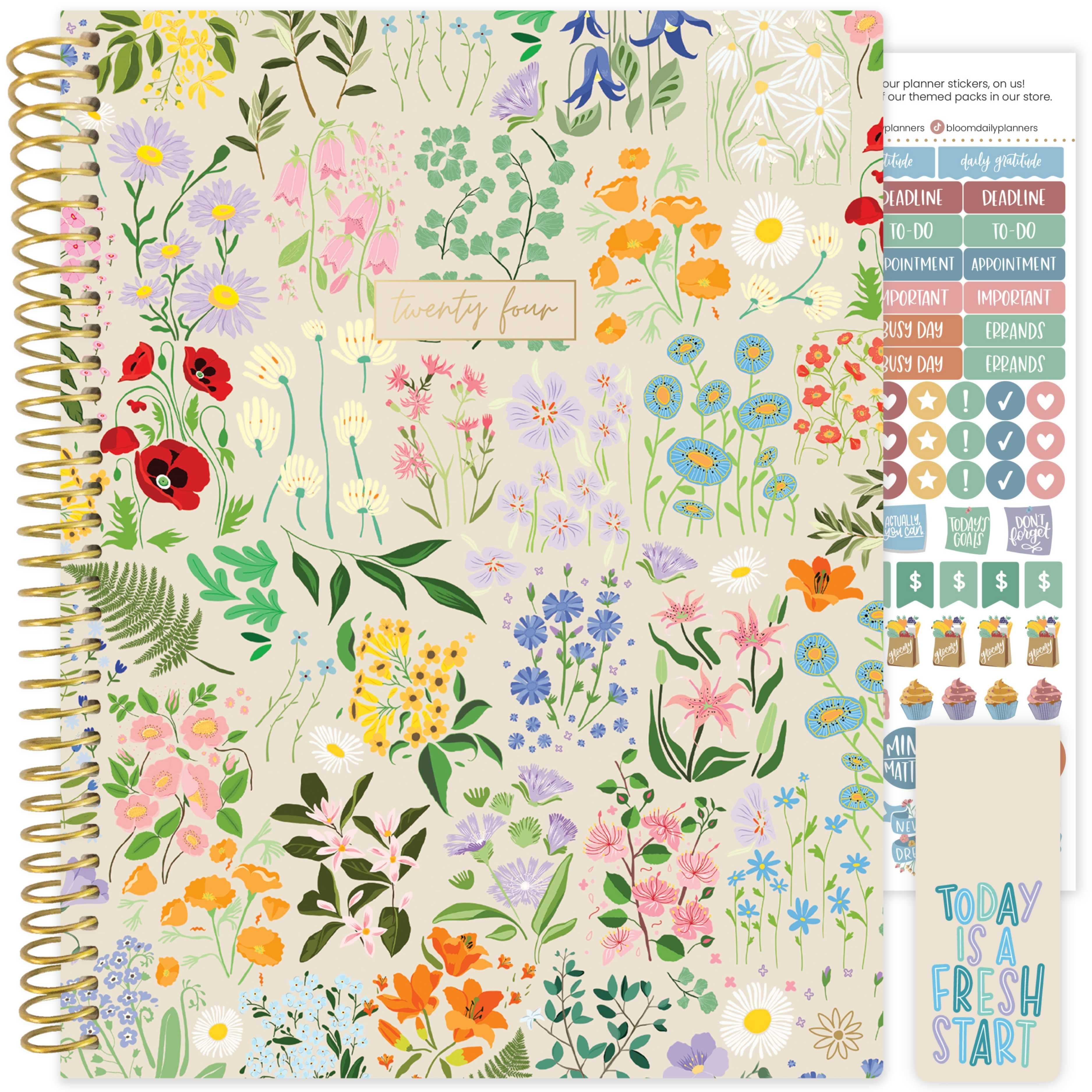 bloom daily planners 2024 Soft Cover Planner, 8.5" x 11", Garden Party ...