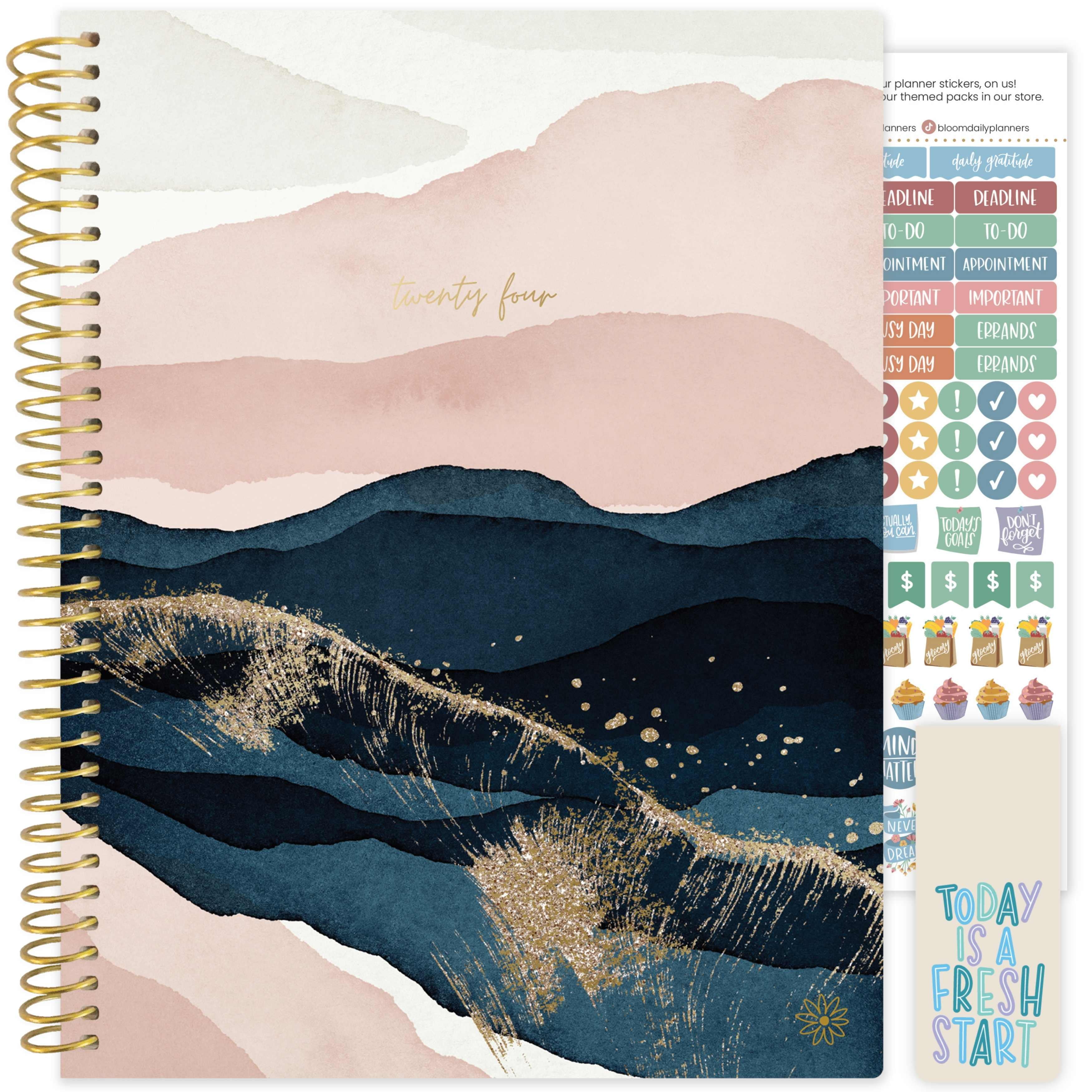 bloom daily planners 2024 Soft Cover Planner, 8.5" x 11", Golden Hour ...