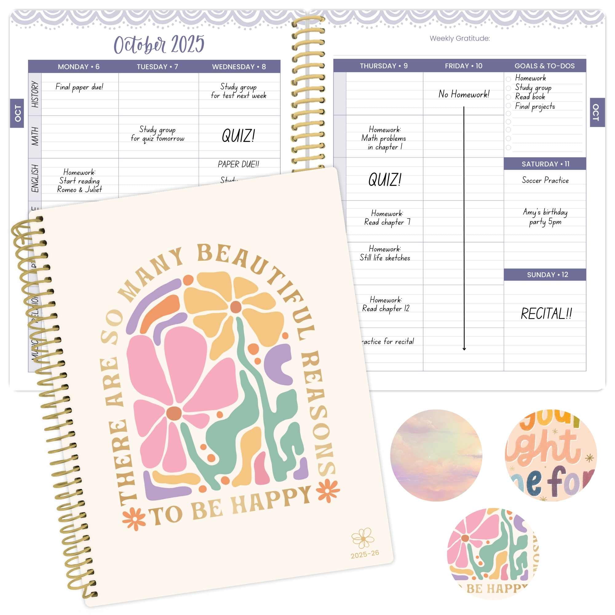 bloom daily planners 2025-26 Academic Planner, Daisy Planner, Student ...