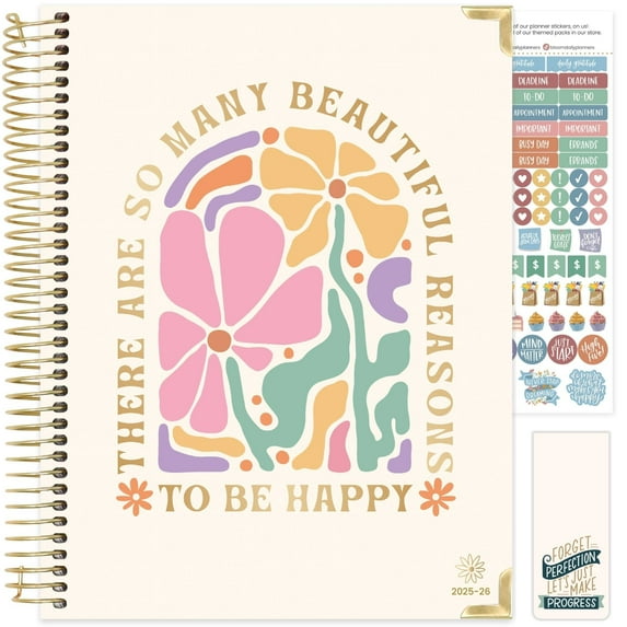 bloom daily planners 2025-26 Academic Planner, Hard Cover, 8.5" x 11 ...