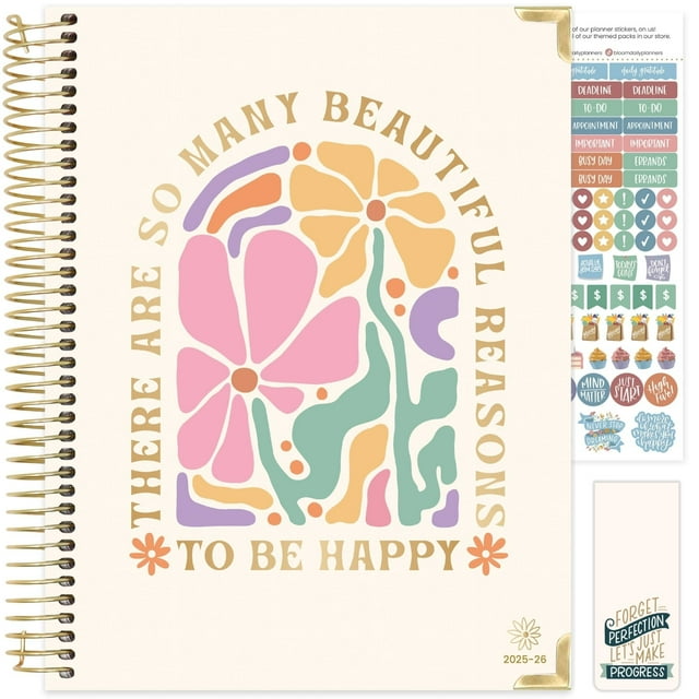 bloom daily planners 2025-26 Academic Planner, Hard Cover, 8.5" x 11 ...
