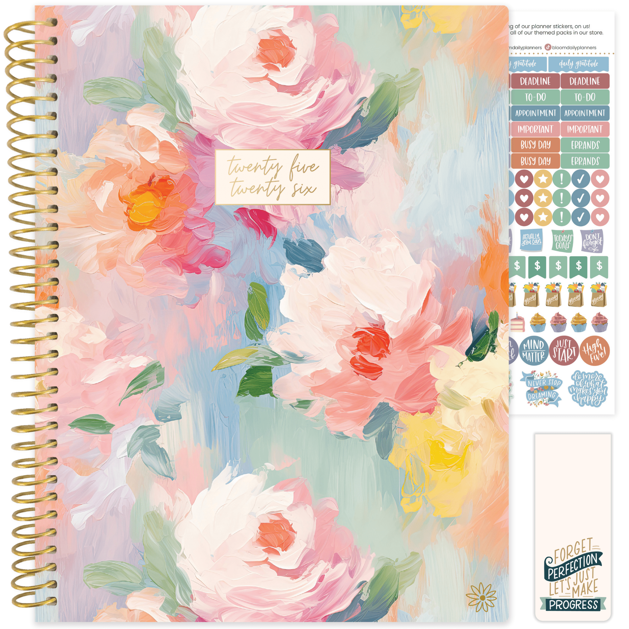 bloom daily planners 2025-26 Academic Planner, Soft Cover, 8.5" x 11 ...